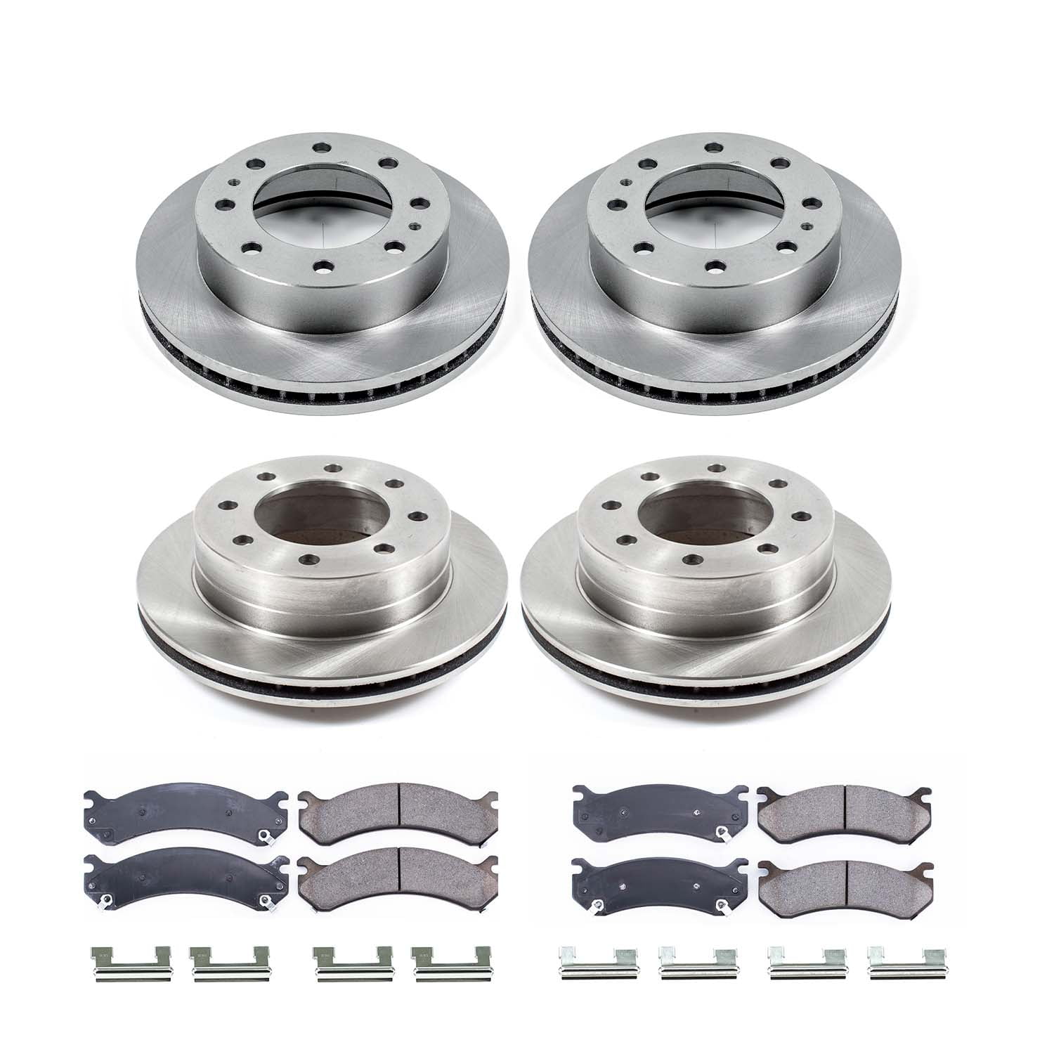 Ultimate Brakes Front and Rear Semi-Metallic Brake Pad and Rotor Kit ...