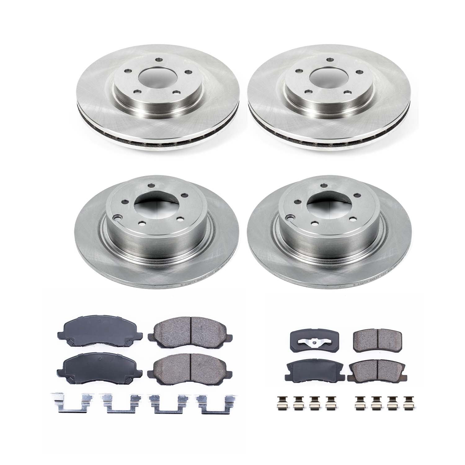 Ultimate Brakes Front and Rear Semi-Metallic Brake Pad and Rotor Kit ...