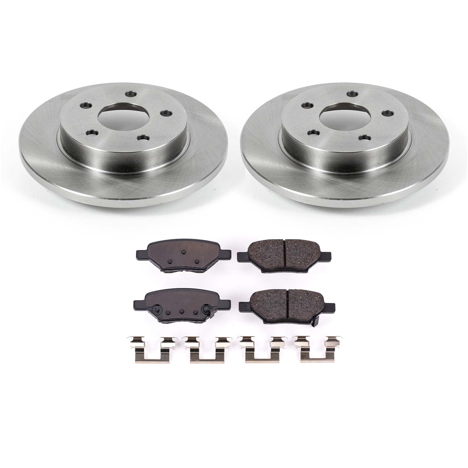 Ultimate Brakes Rear Ceramic Brake Pad and Rotor Kit with Hardware ...