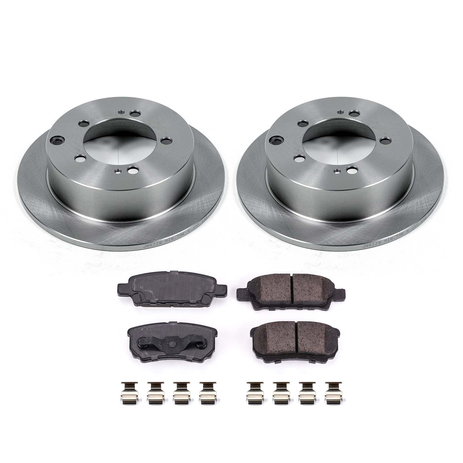 Ultimate Brakes Rear Ceramic Brake Pad and Rotor Kit with Hardware ...