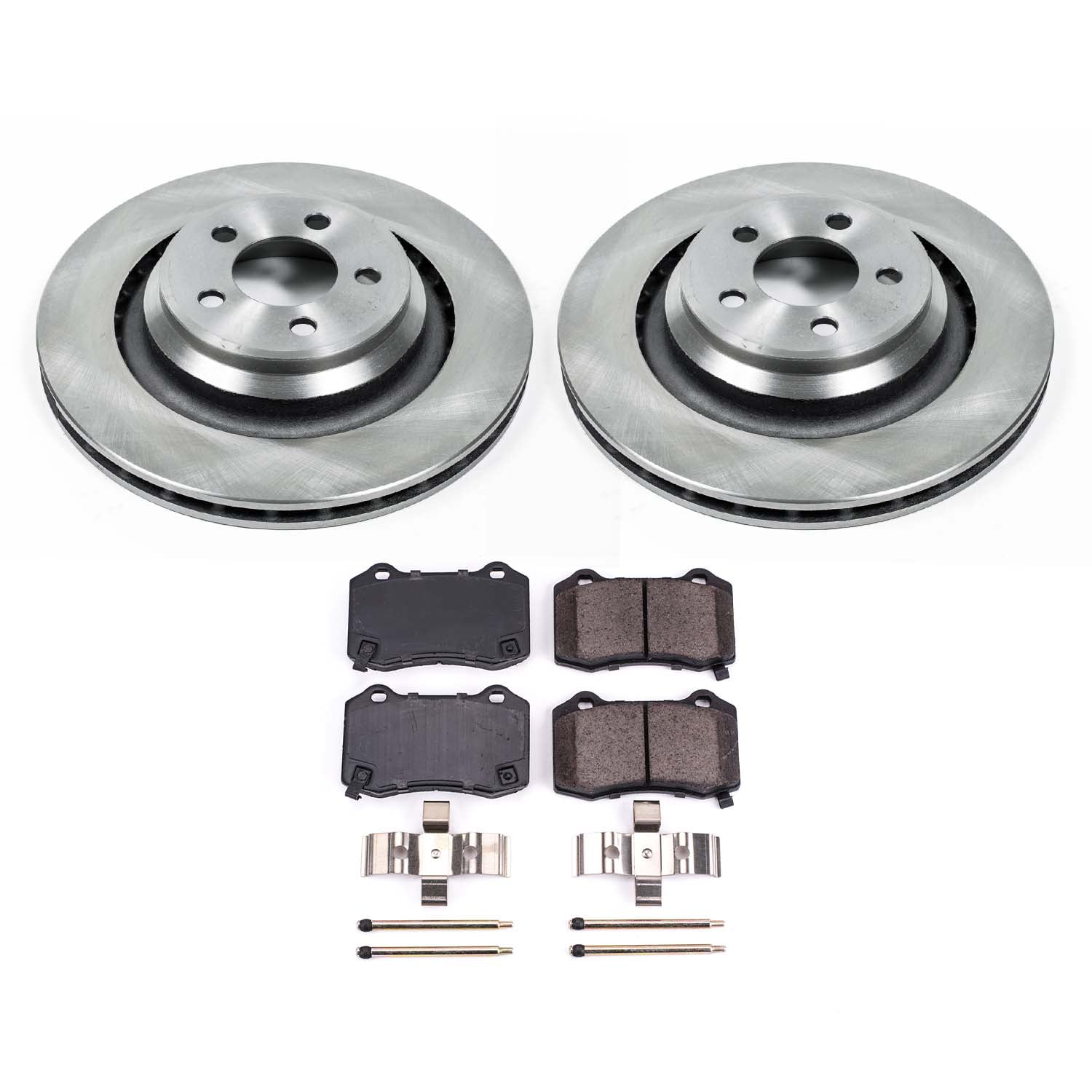 Ultimate Brakes Rear Ceramic Brake Pad and Rotor Kit with Hardware ...
