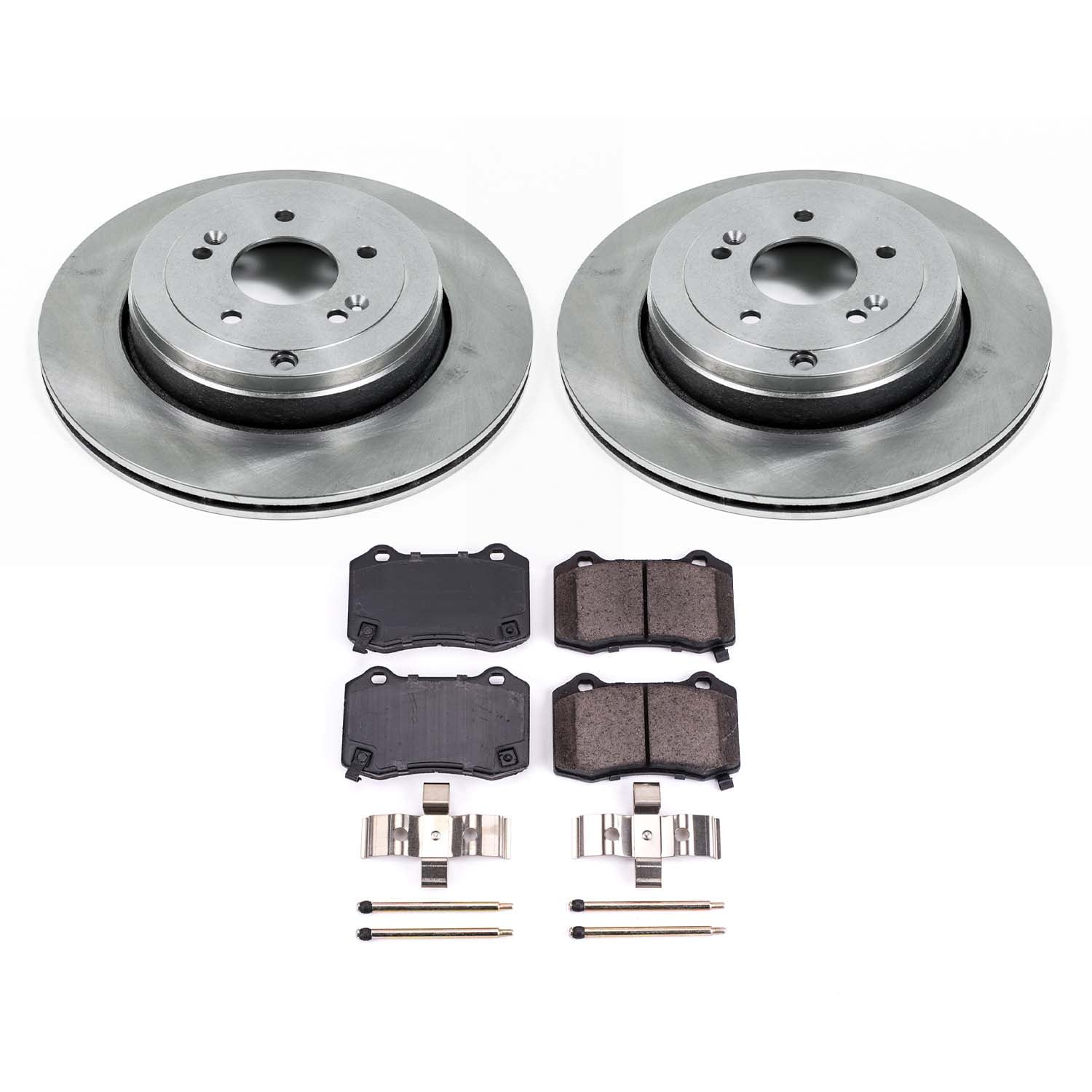 Ultimate Brakes Rear Ceramic Brake Pad and Rotor Kit with Hardware ...