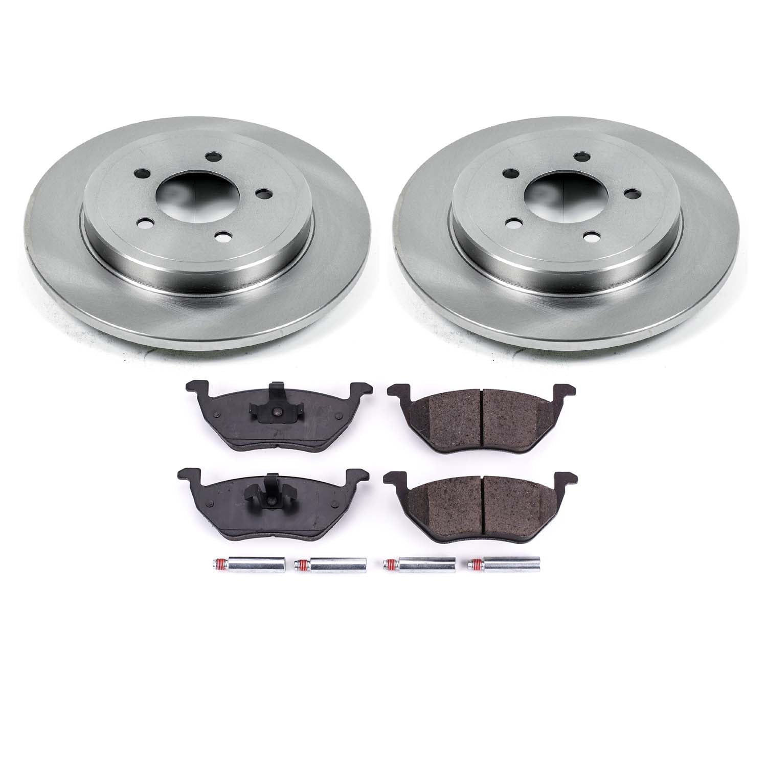 Ultimate Brakes Rear Ceramic Brake Pad and Rotor Kit with Hardware ...