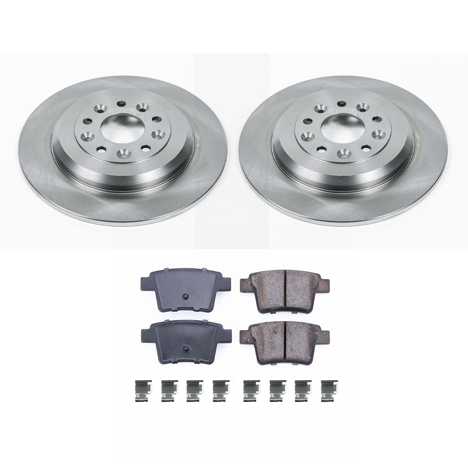 Ultimate Brakes Rear Ceramic Brake Pad and Rotor Kit with Hardware ...