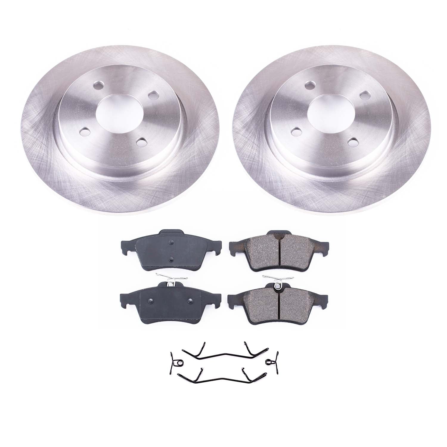 Ultimate Brakes Rear Ceramic Brake Pad and Rotor Kit with Hardware ...