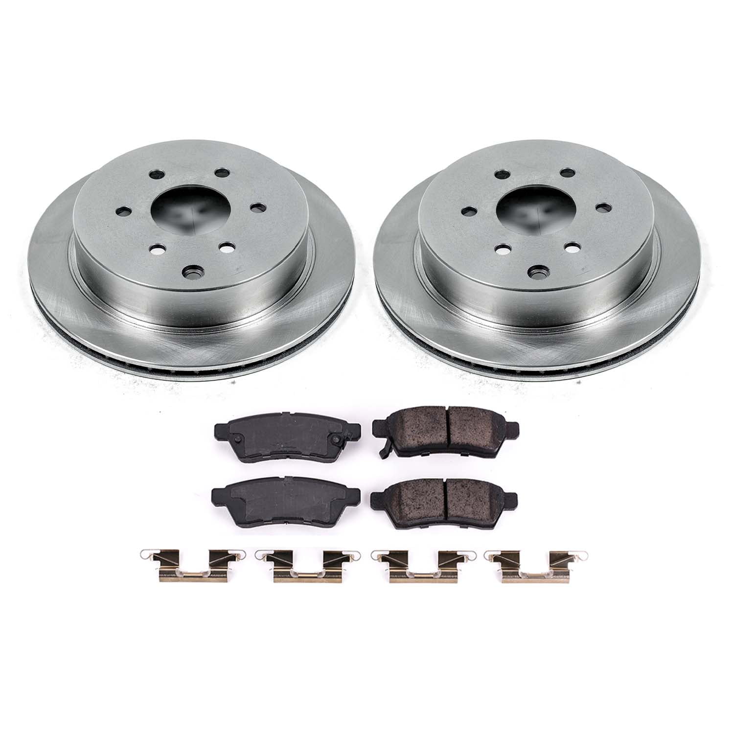 Ultimate Brakes Rear Ceramic Brake Pad and Rotor Kit with Hardware ...