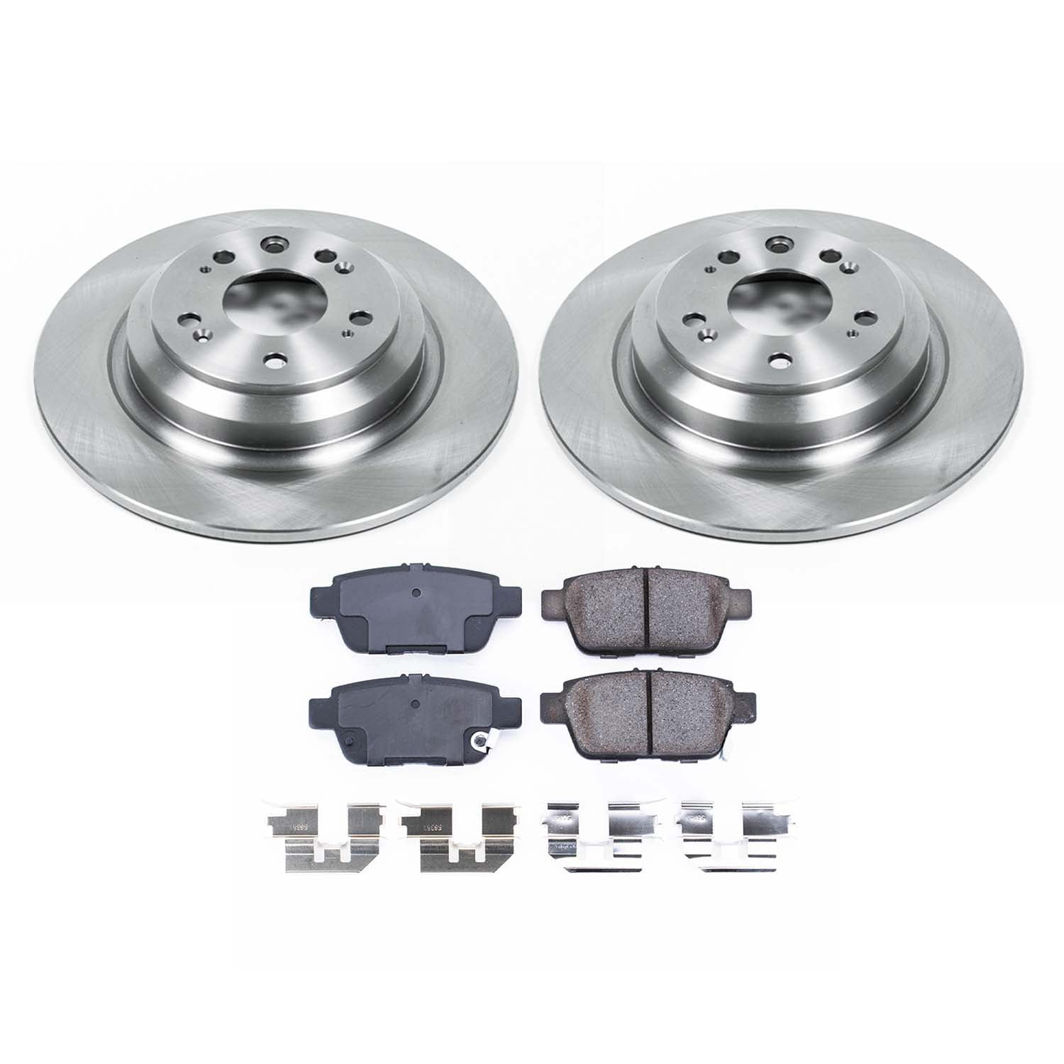 Ultimate Brakes Rear Ceramic Brake Pad and Rotor Kit with Hardware ...
