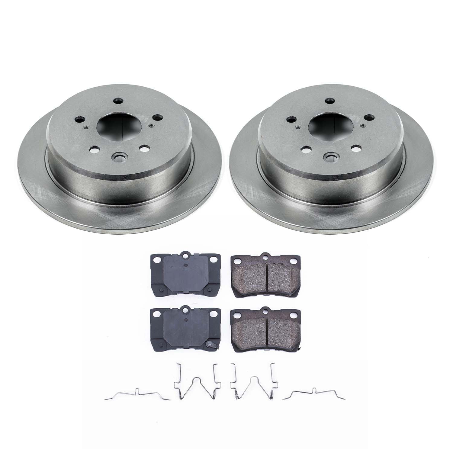 Ultimate Brakes Rear Ceramic Brake Pad and Rotor Kit with Hardware ...