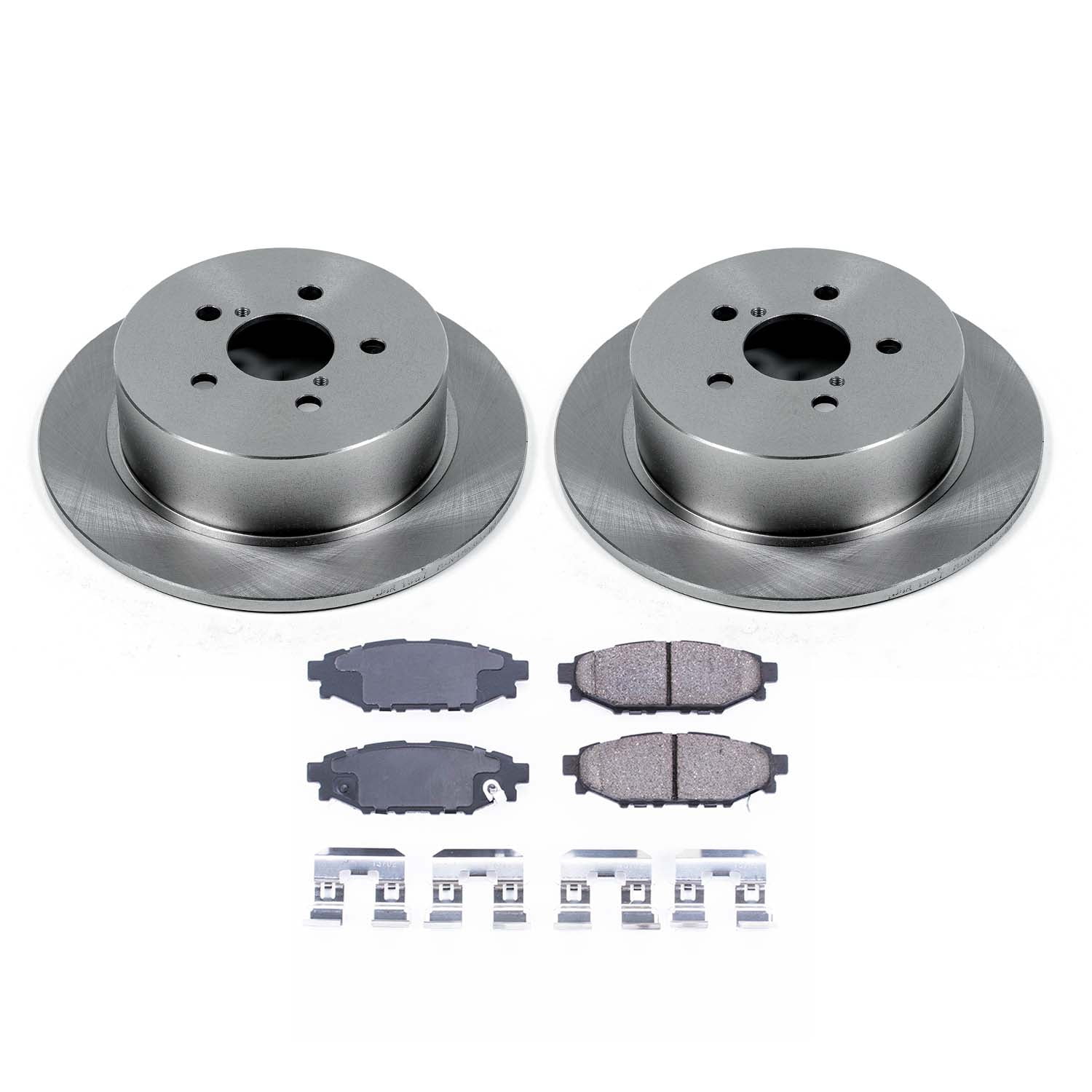 Ultimate Brakes Rear Ceramic Brake Pad and Rotor Kit with Hardware ...
