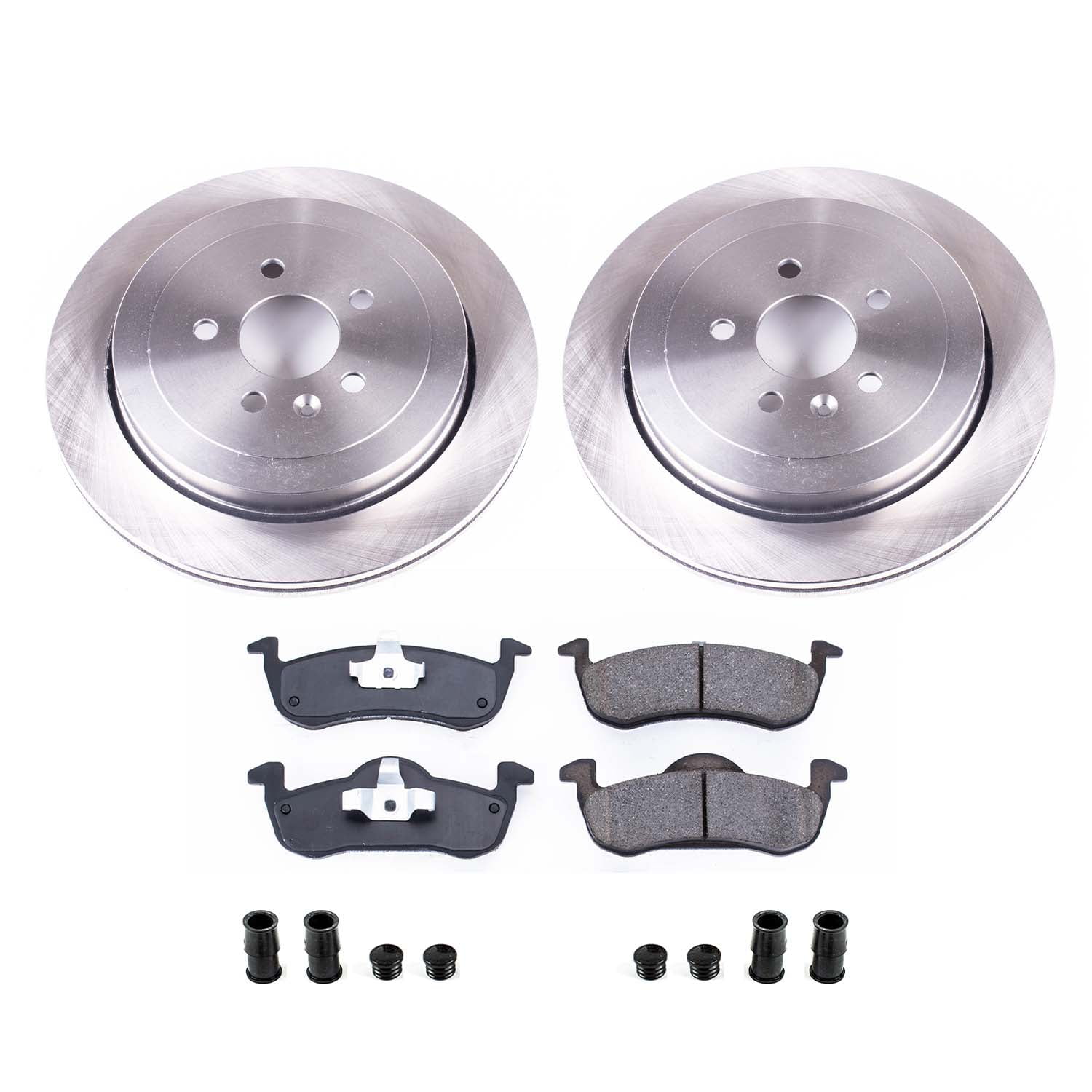 Ultimate Brakes Rear Ceramic Brake Pad and Rotor Kit with Hardware ...