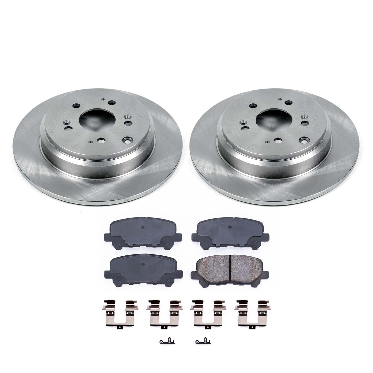 Ultimate Brakes Rear Ceramic Brake Pad and Rotor Kit with Hardware ...