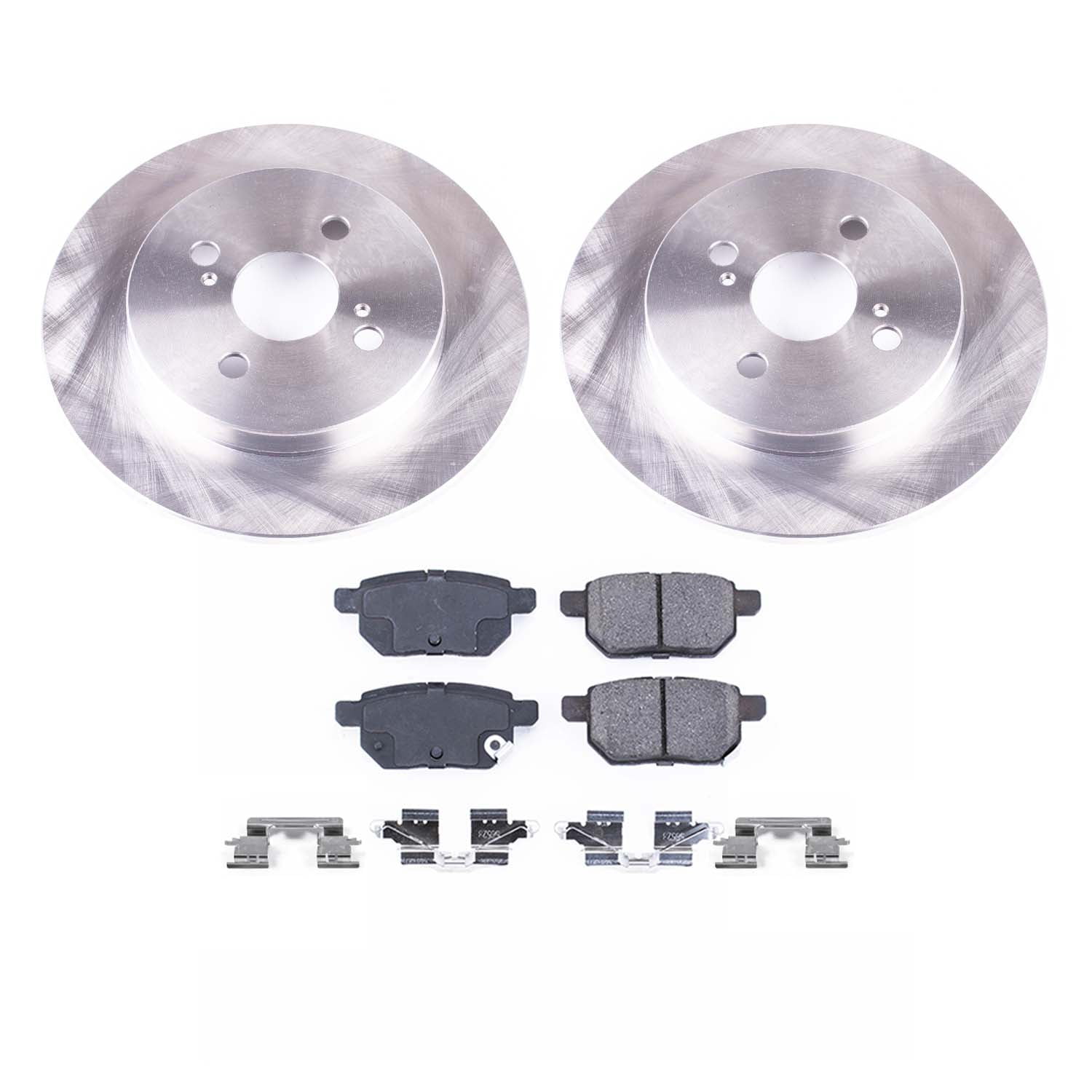 Ultimate Brakes Rear Ceramic Brake Pad and Rotor Kit with Hardware ...