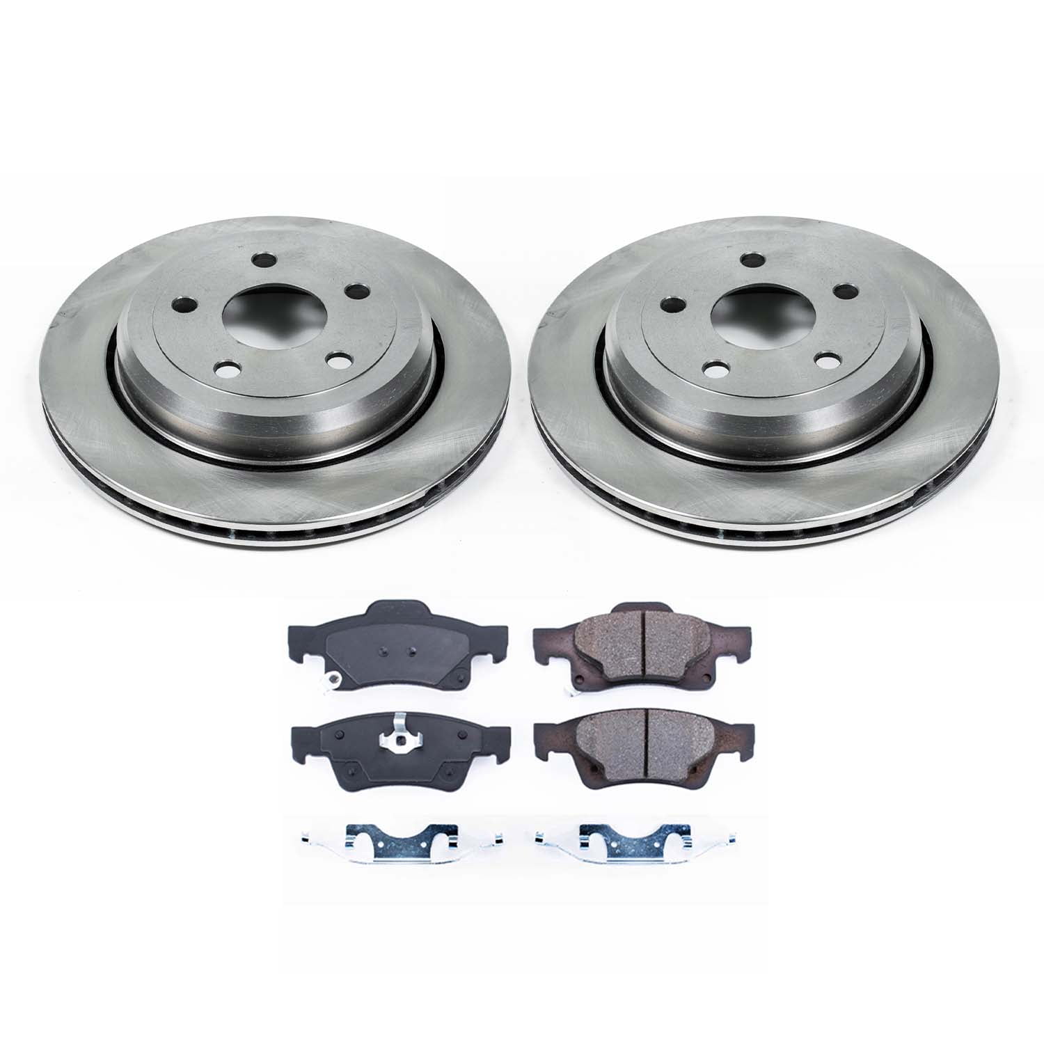 Ultimate Brakes Rear Ceramic Brake Pad and Rotor Kit with Hardware ...