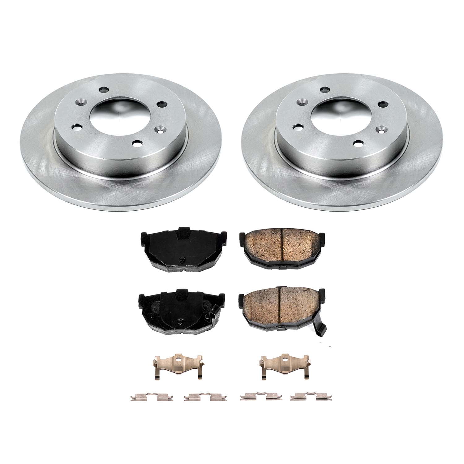 Ultimate Brakes Rear Ceramic Brake Pad and Rotor Kit with Hardware ...