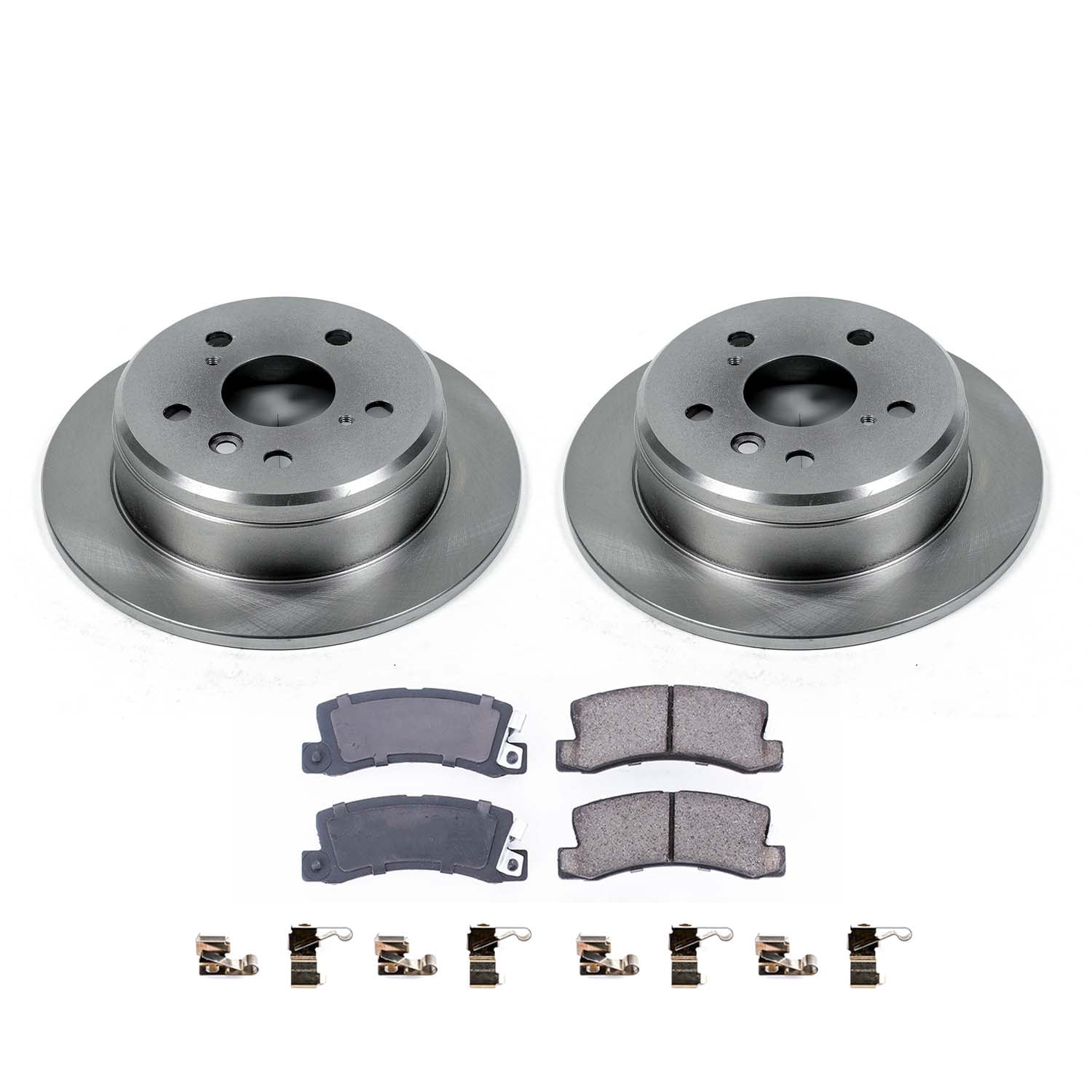 Ultimate Brakes Rear Ceramic Brake Pad and Rotor Kit with Hardware ...
