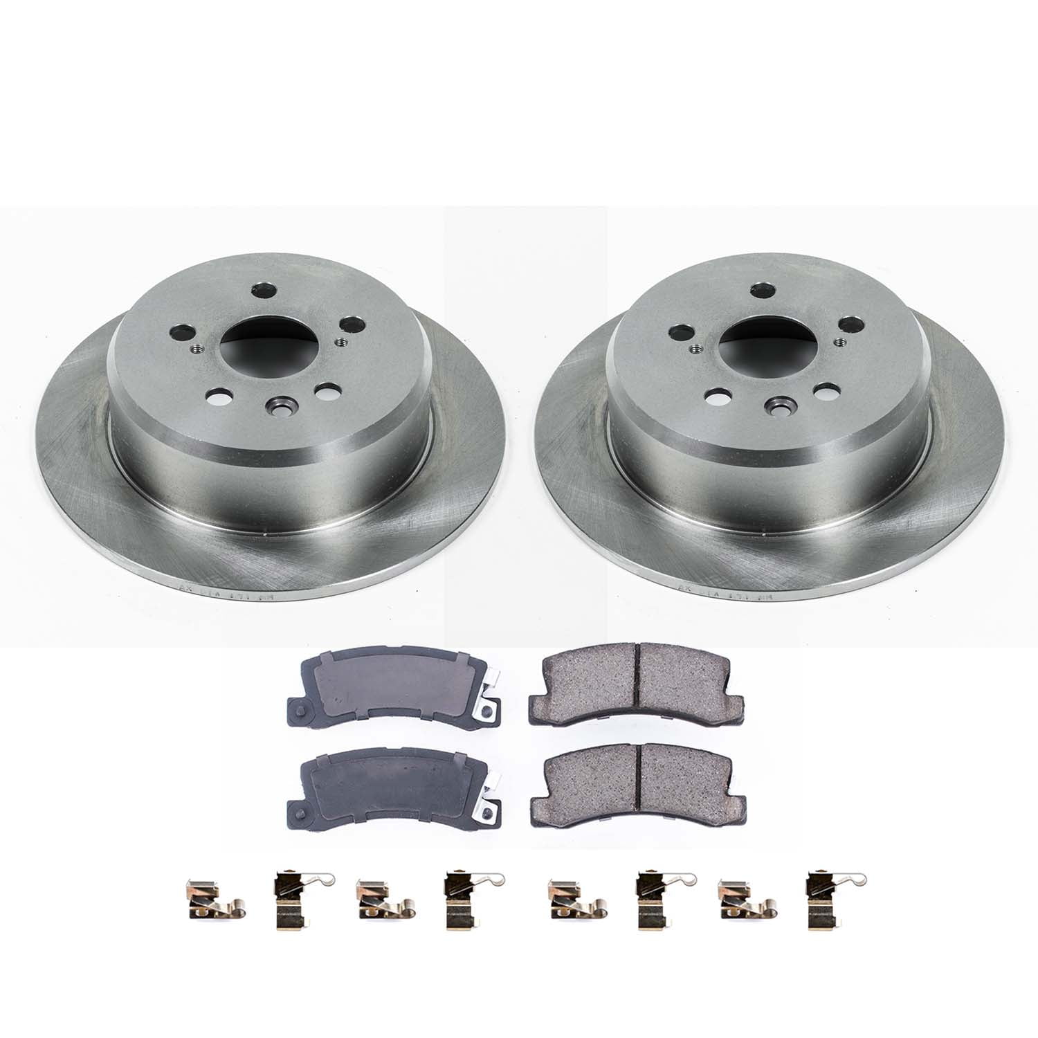 Ultimate Brakes Rear Ceramic Brake Pad and Rotor Kit with Hardware ...