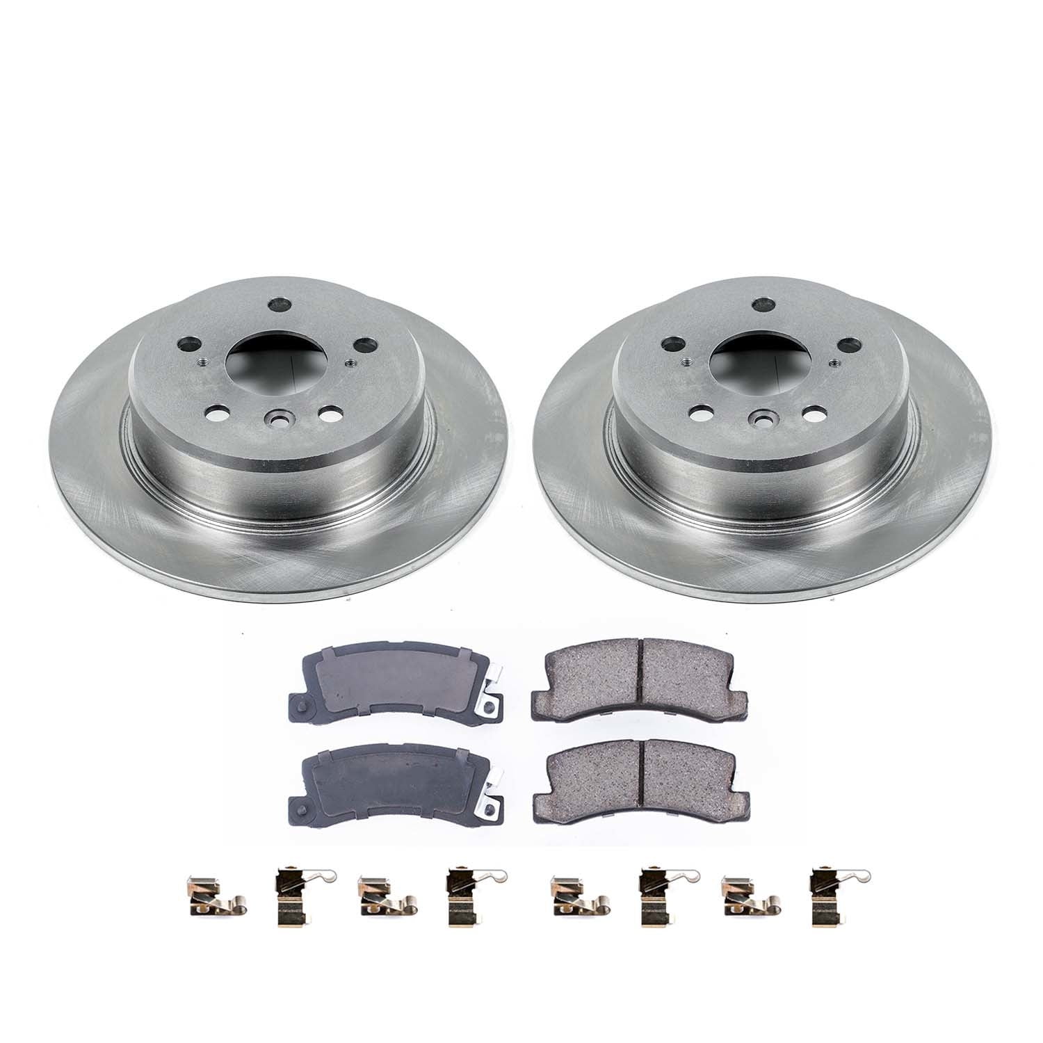 Ultimate Brakes Rear Ceramic Brake Pad and Rotor Kit with Hardware ...