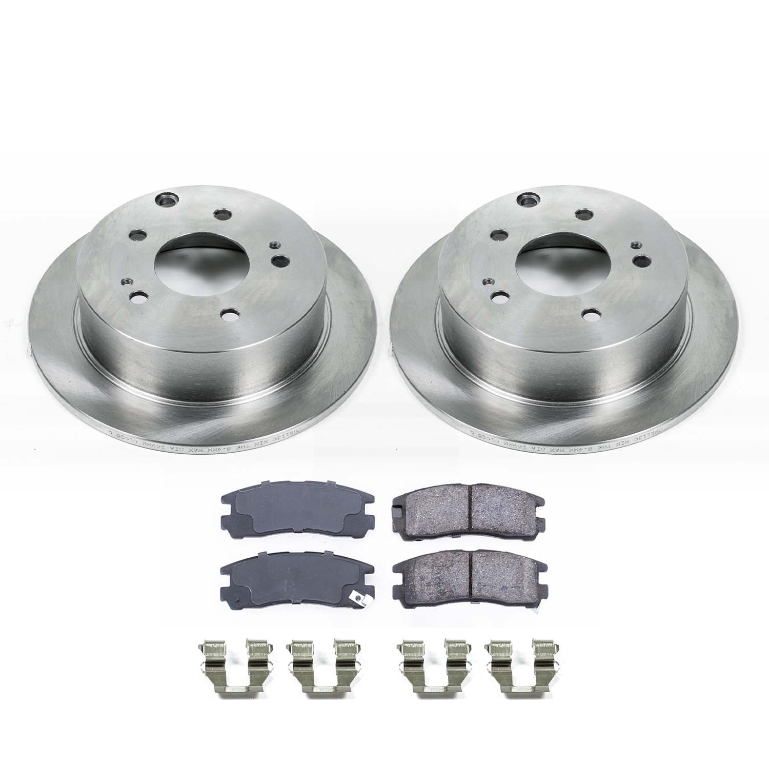 Ultimate Brakes Rear Ceramic Brake Pad and Rotor Kit with Hardware ...