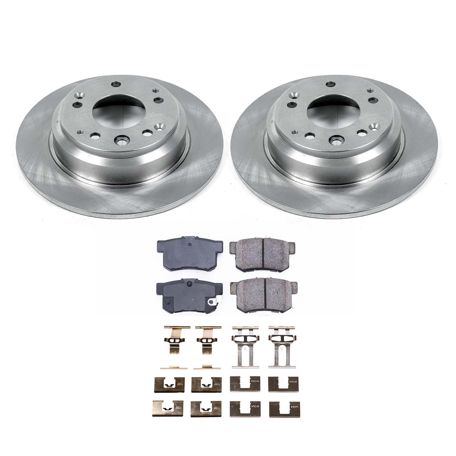 Ultimate Brakes Rear Ceramic Brake Pad and Rotor Kit with Hardware ...
