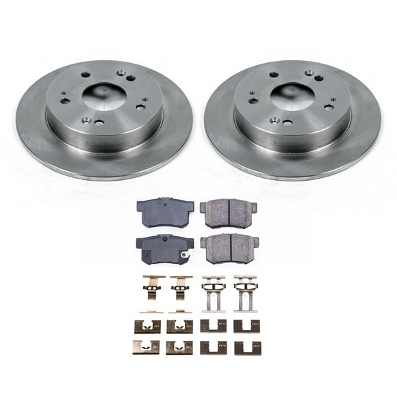 Ultimate Brakes Rear Ceramic Brake Pad and Rotor Kit with Hardware WM80472