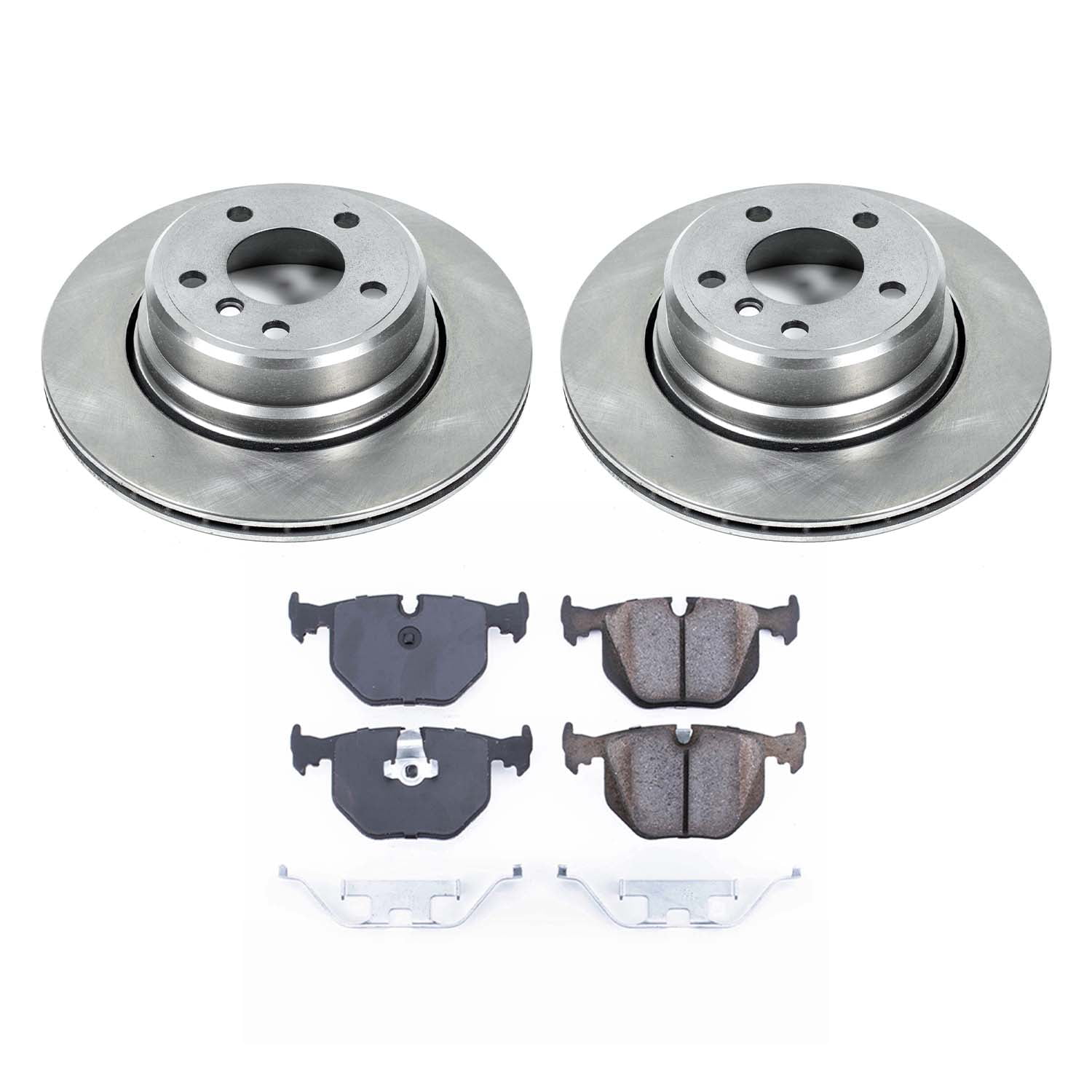 Ultimate Brakes Rear Ceramic Brake Pad and Rotor Kit with Hardware ...