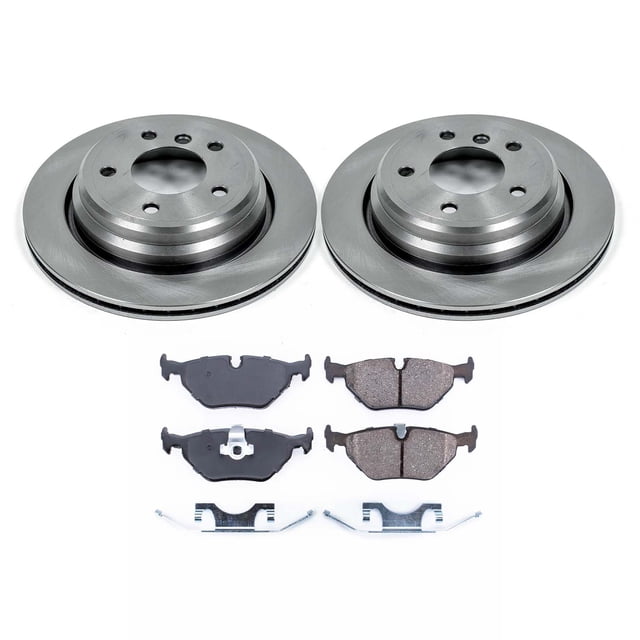 Ultimate Brakes Rear Ceramic Brake Pad and Rotor Kit with Hardware ...