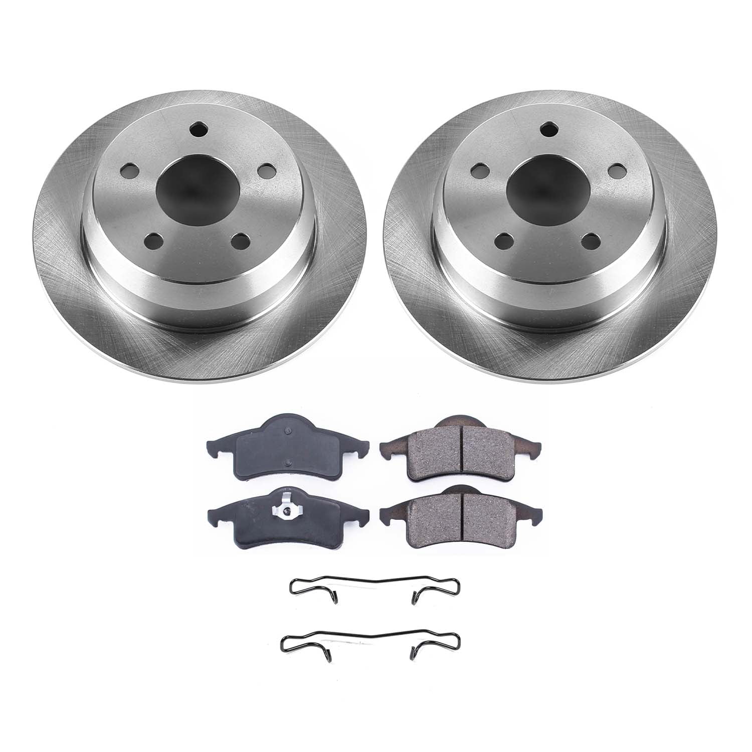 Ultimate Brakes Rear Ceramic Brake Pad and Rotor Kit with Hardware ...