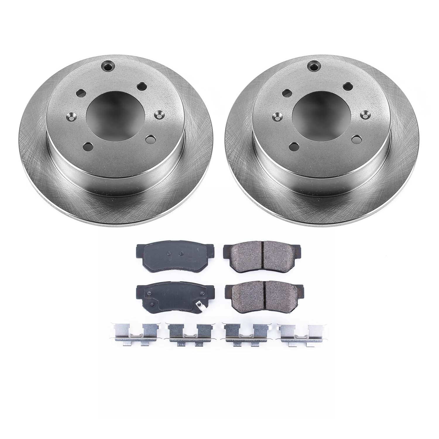 Ultimate Brakes Rear Ceramic Brake Pad and Rotor Kit with Hardware ...