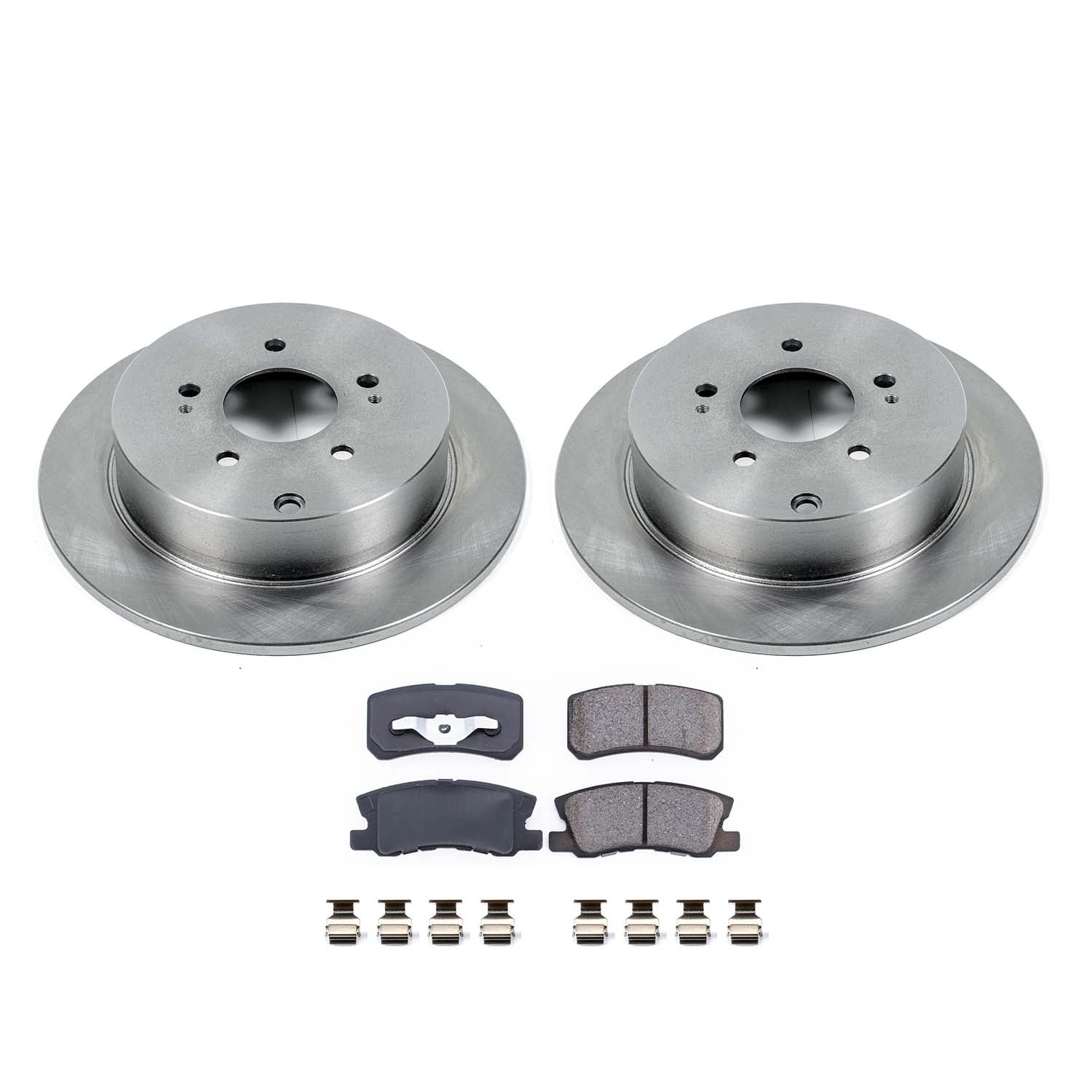 Ultimate Brakes Rear Ceramic Brake Pad and Rotor Kit with Hardware ...