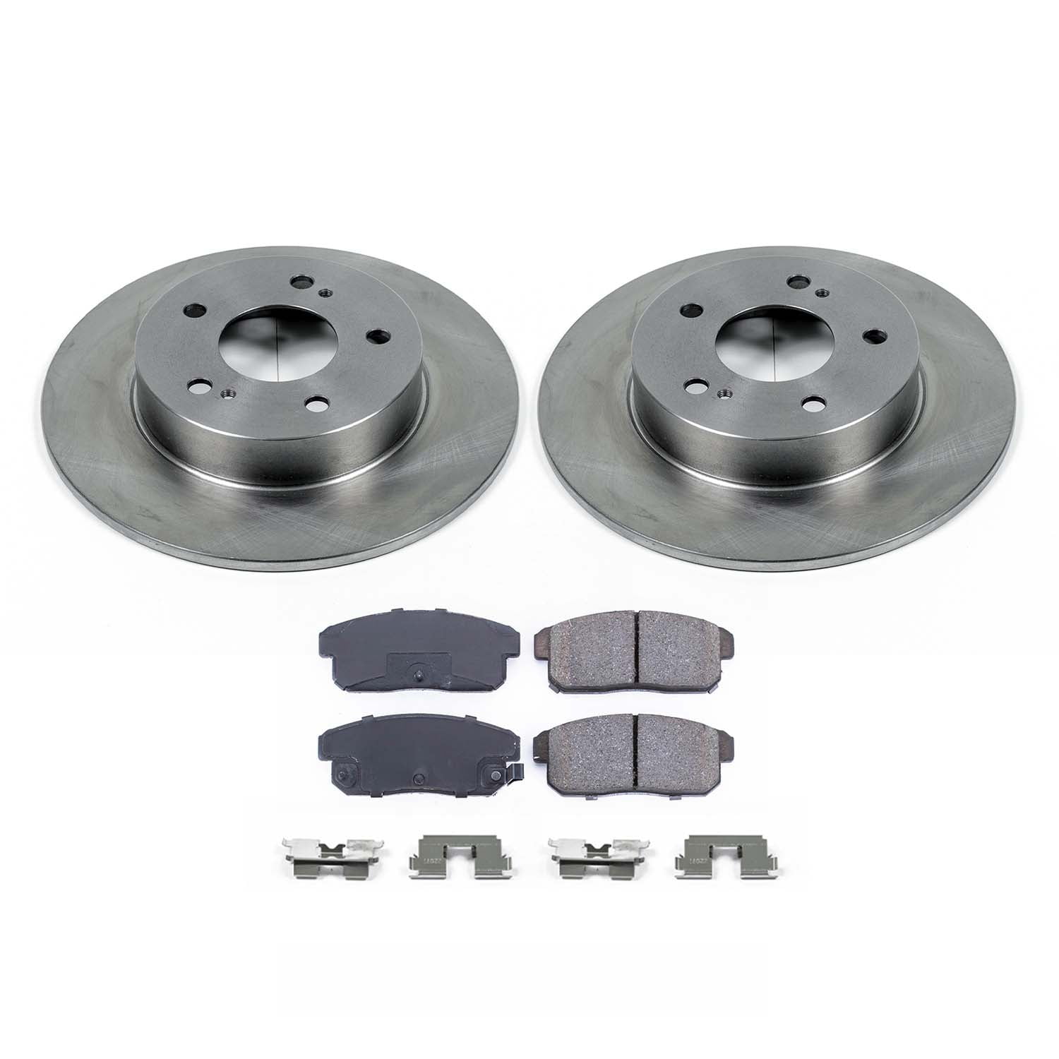 Ultimate Brakes Rear Ceramic Brake Pad and Rotor Kit with Hardware ...