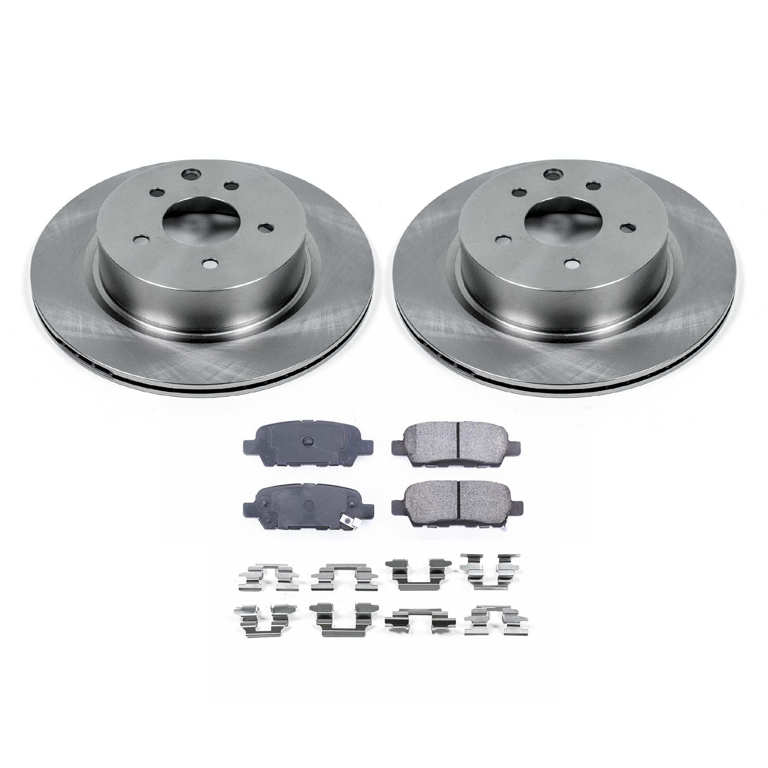 Ultimate Brakes Rear Ceramic Brake Pad and Rotor Kit with Hardware ...
