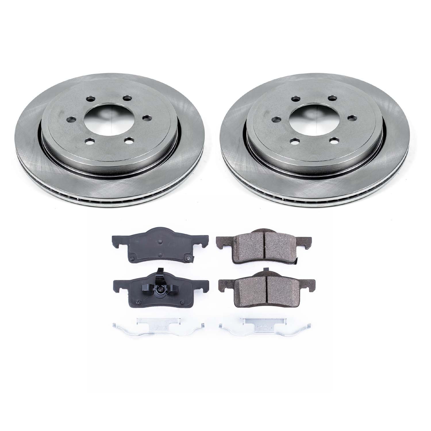 Ultimate Brakes Rear Ceramic Brake Pad and Rotor Kit with Hardware ...
