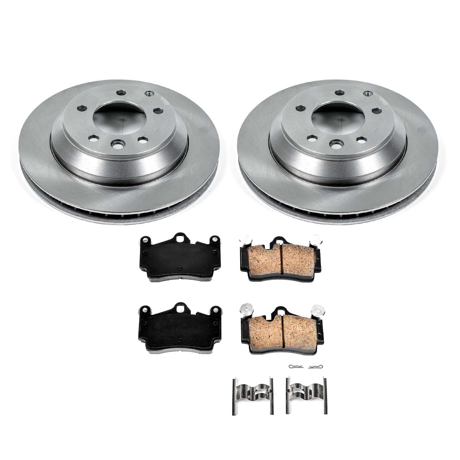 Ultimate Brakes Rear Ceramic Brake Pad and Rotor Kit with Hardware ...