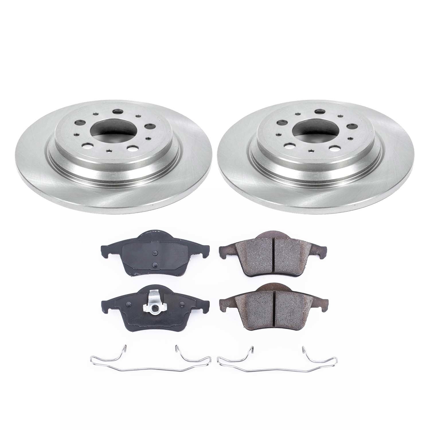 Ultimate Brakes Rear Ceramic Brake Pad and Rotor Kit with Hardware ...