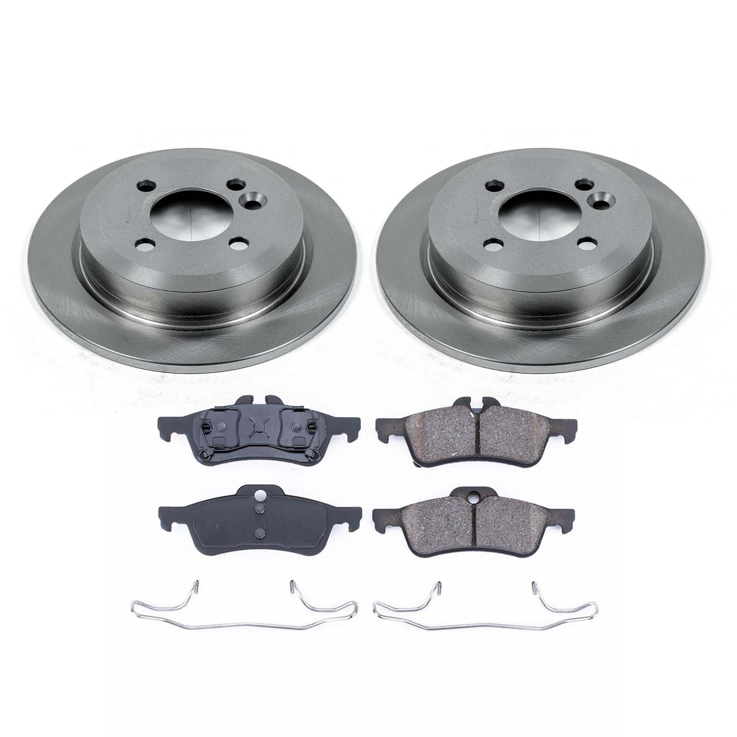 Ultimate Brakes Rear Semi-Metallic Brake Pad and Rotor Kit with ...