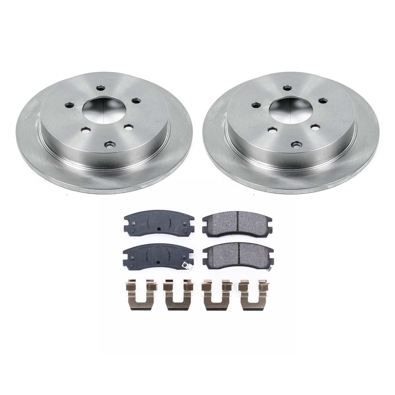 Ultimate Brakes Rear Semi-Metallic Brake Pad and Rotor Kit with ...