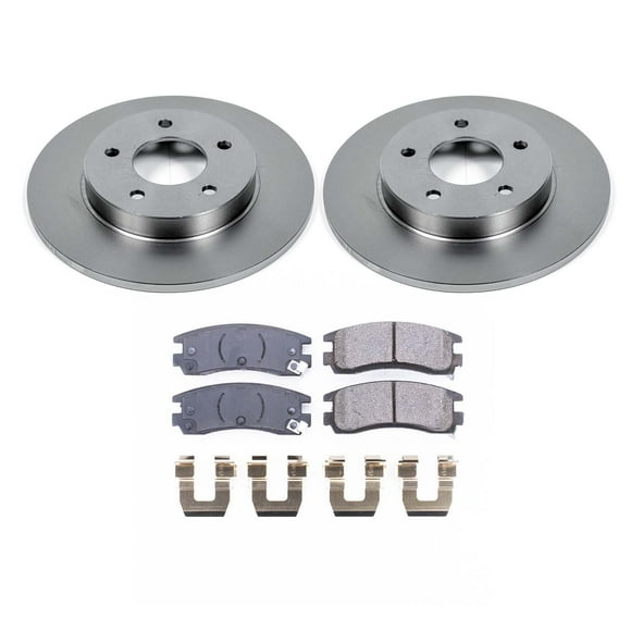 Ultimate Brakes Rear Semi-Metallic Brake Pad and Rotor Kit with ...