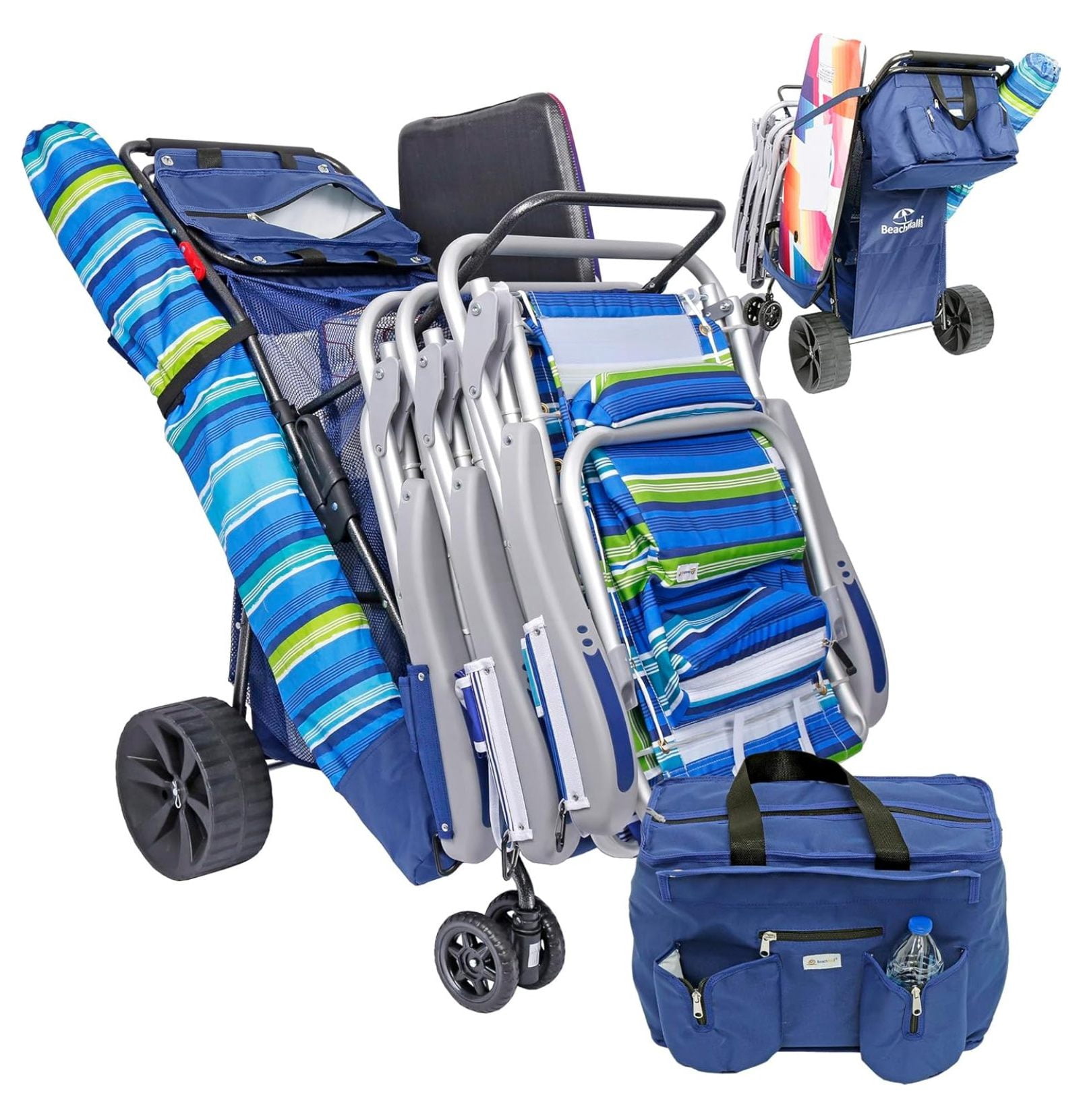 Ultimate Buggy Beach Cart with Big Wheels for Sand, Wide Wheel Wagon ...
