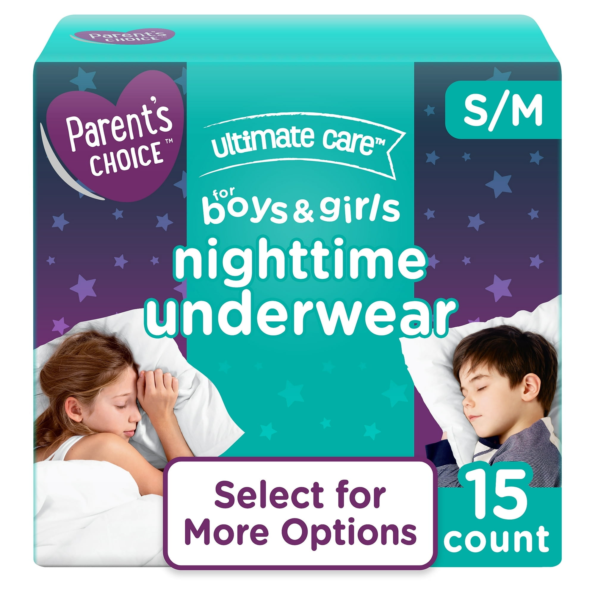 Ultimate Care Nighttime Underwear for Boys & Girls S/M, 15 Count ...
