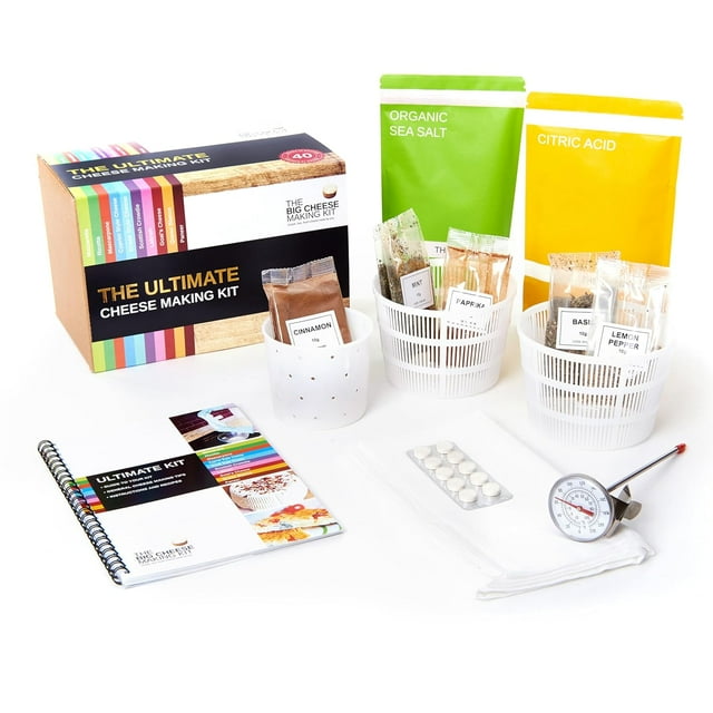 The Ultimate Cheese Making Kit - DIY Cheese Maker - 10 Different Cheese ...