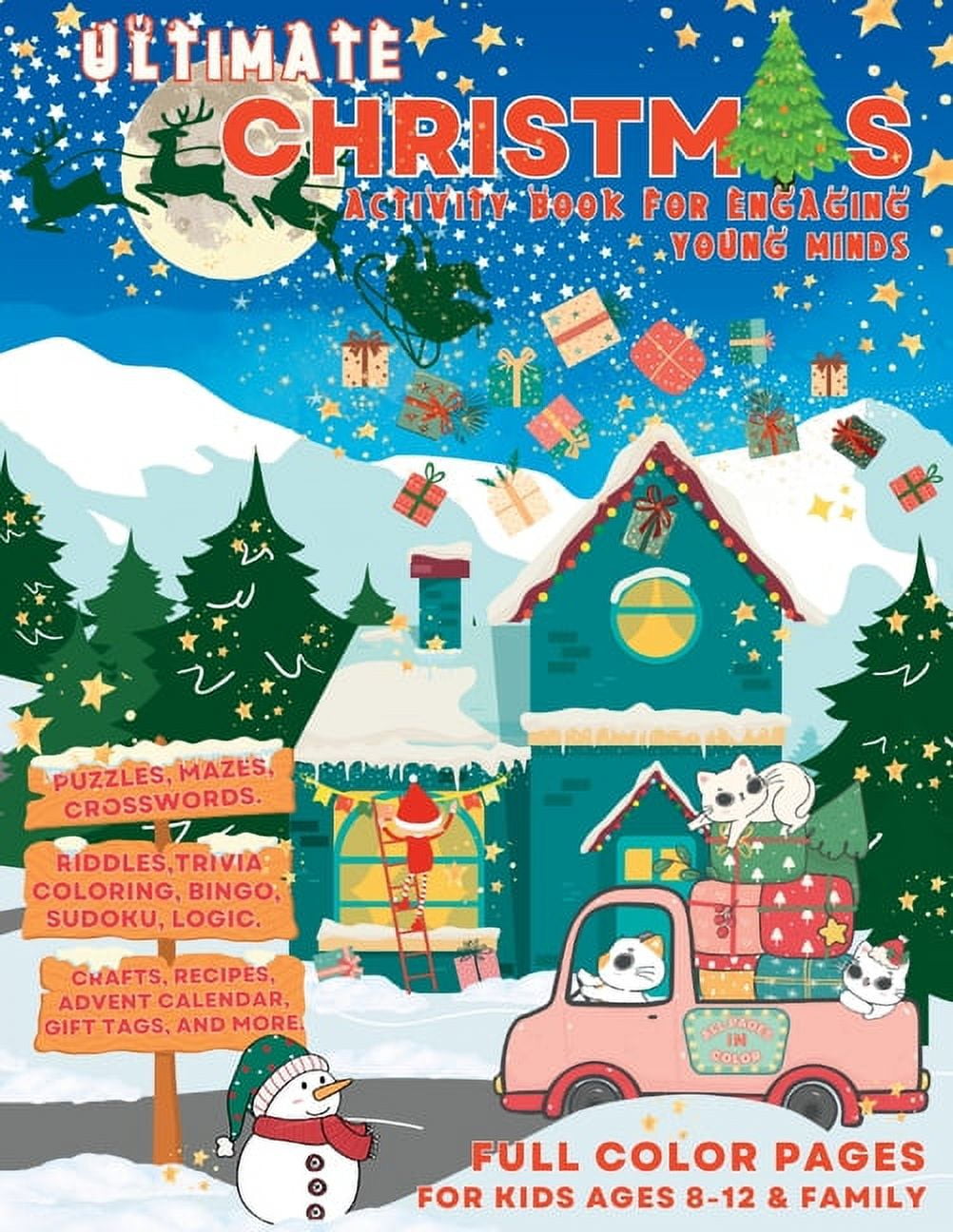 Ultimate Christmas Activity Book for Engaging Young Minds: Full Color ...