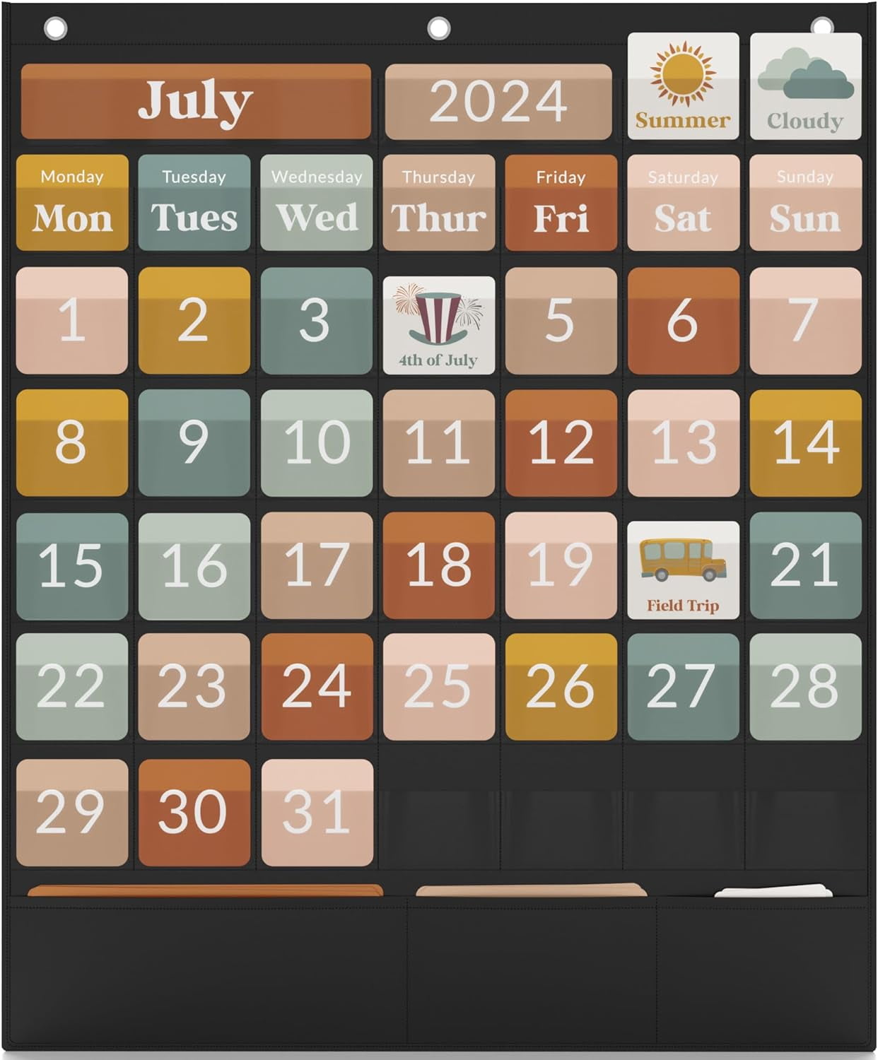 The Ultimate Classroom Calendar Pocket Chart for Kids - Beautiful ...