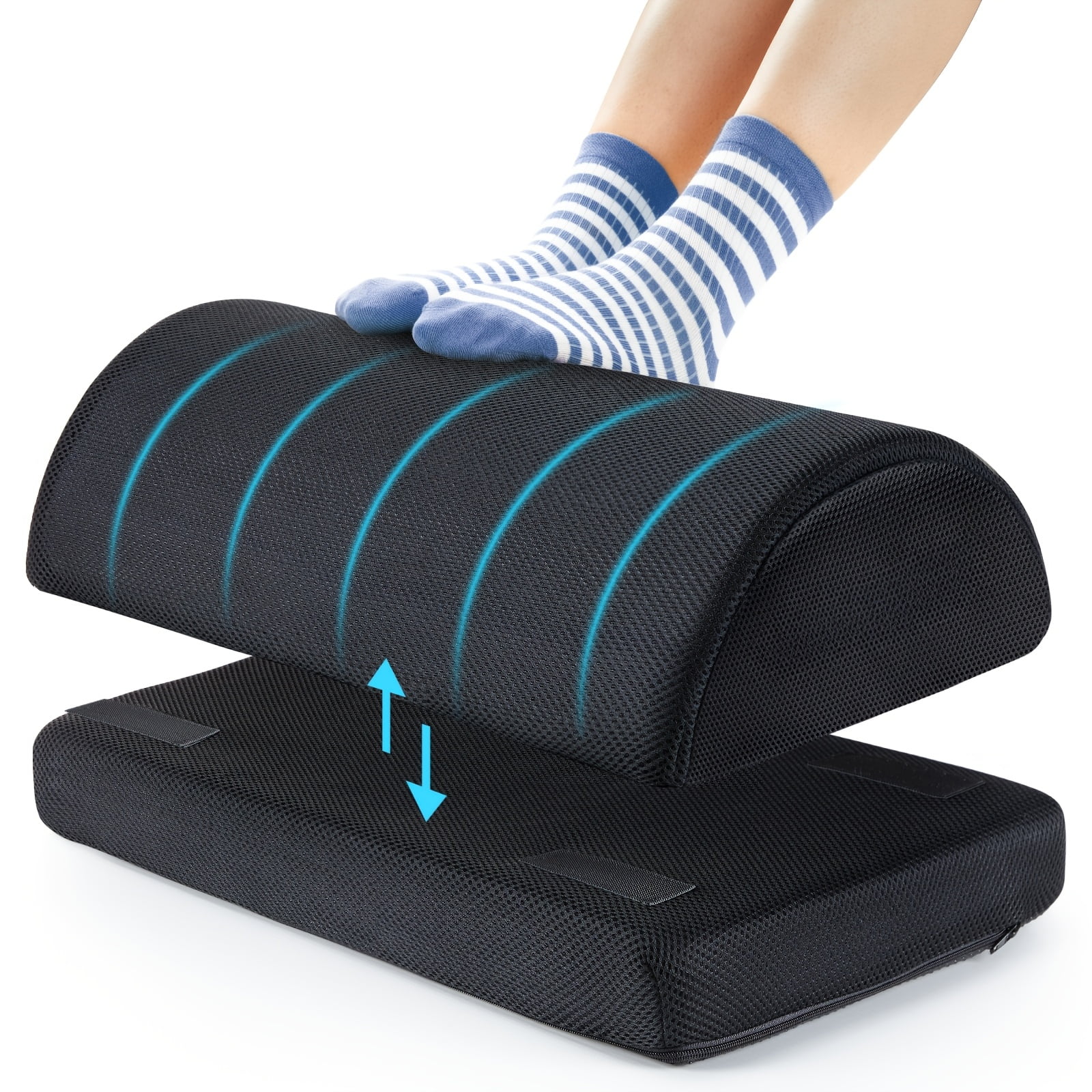 Ultimate Comfort Adjustable Desk Foot Pedal with Massage Rollers ...