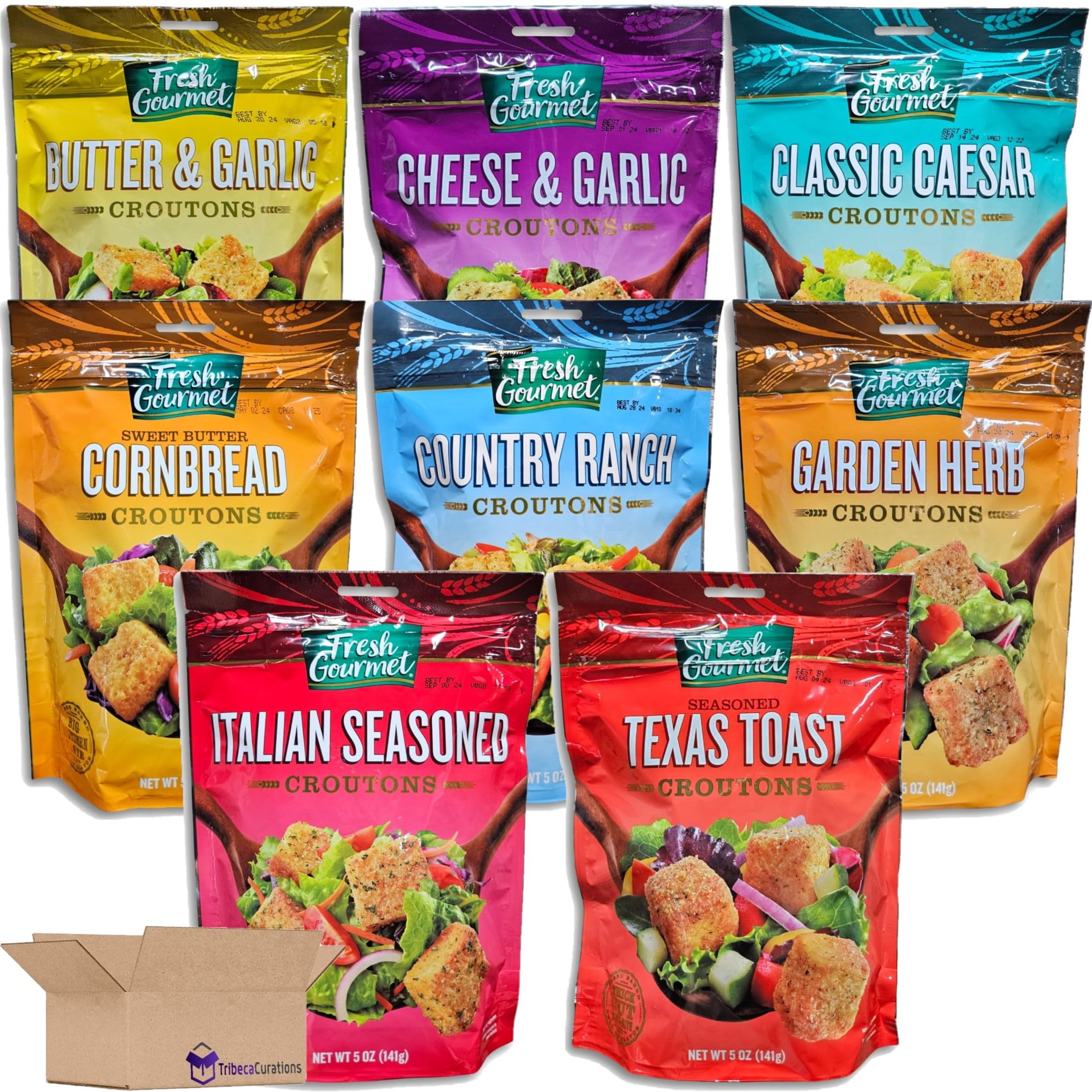 Ultimate Crouton Variety Pack | 8 Unique Flavors 5 Ounce Bag | Pack of ...