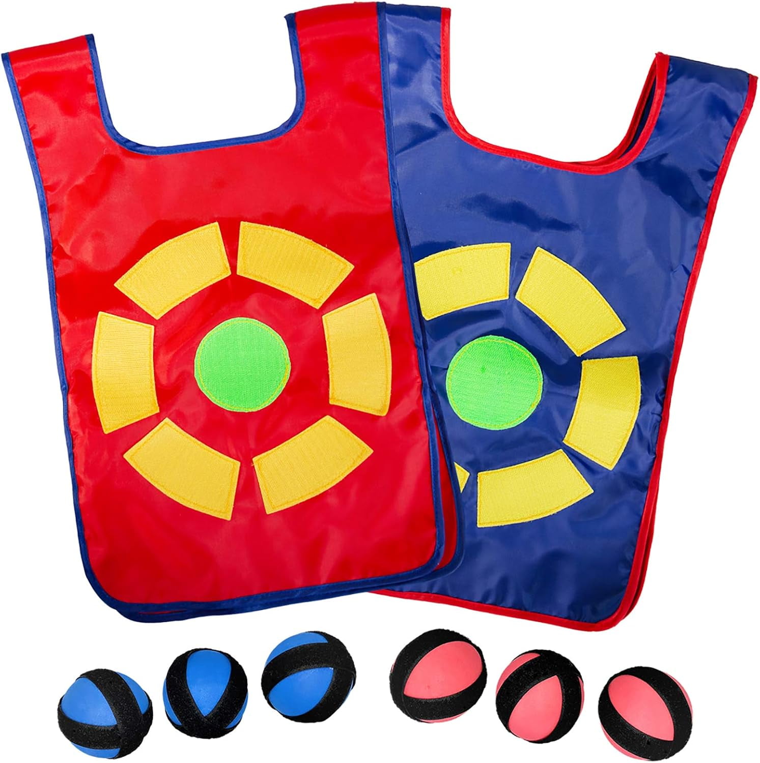 Ultimate Dodgeball Game for Kids | 2-Player Toy Set 2 Vests, 6 Dodge ...