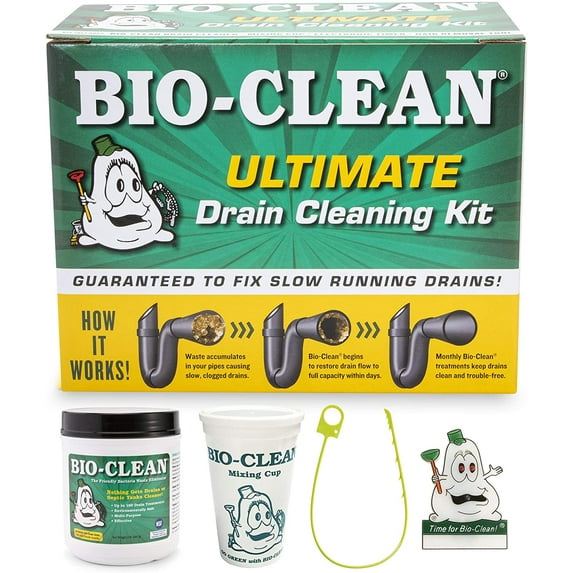 Ultimate Drain Cleaning Kit Cleans Drains- Septic Tanks - Grease Traps ...