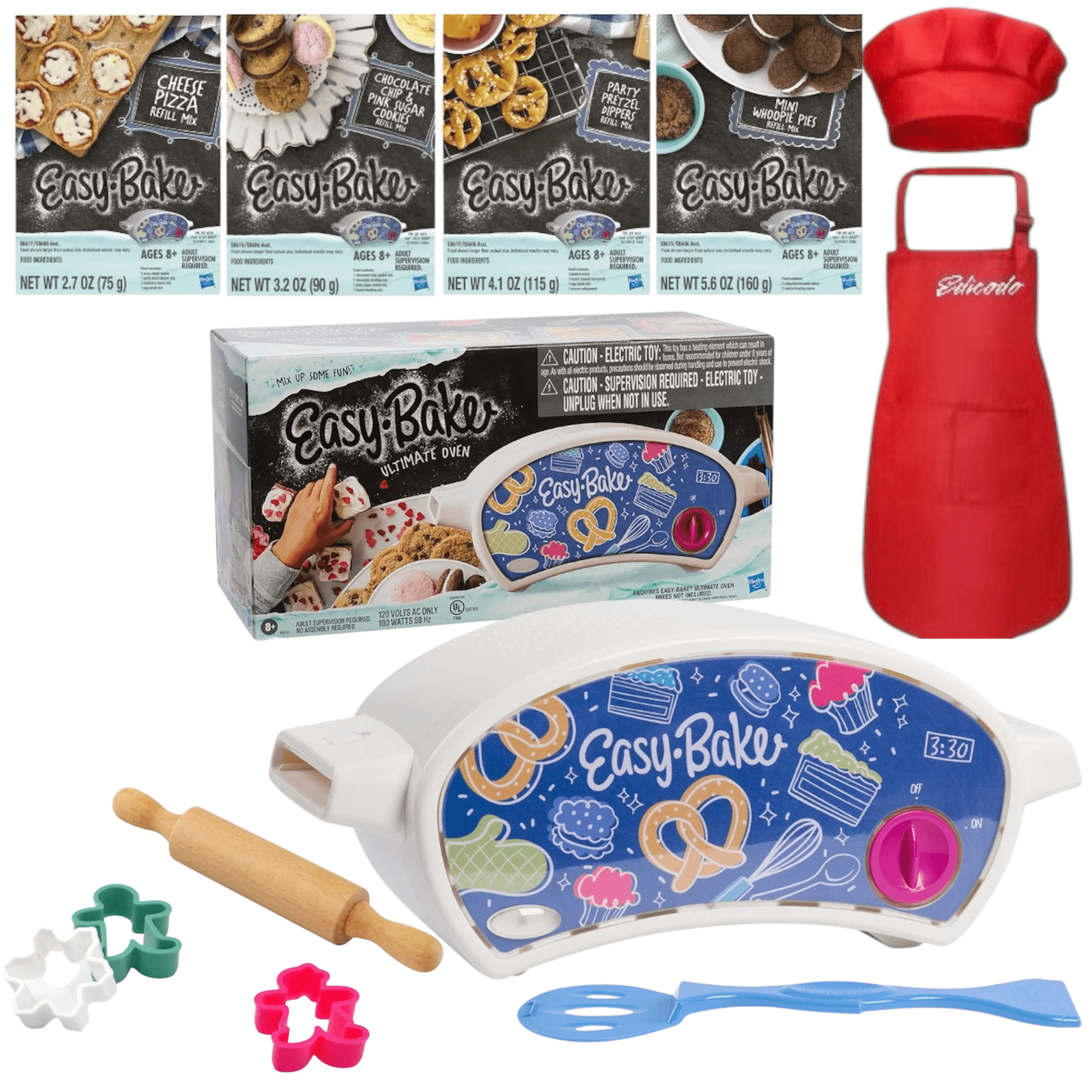 Ultimate Easy-Bake Oven Bundle, Includes Oven, Mixes (Pizza, Whoopie ...