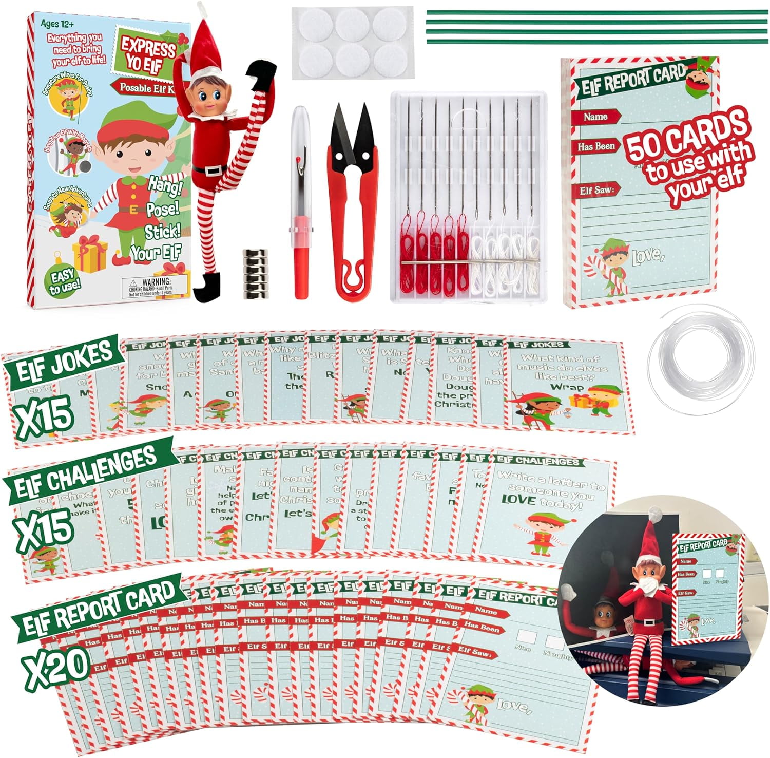 Ultimate Elf Accessory Pack- DIY Posable Tool Kit PLUS Bonus 50 Shelf ...