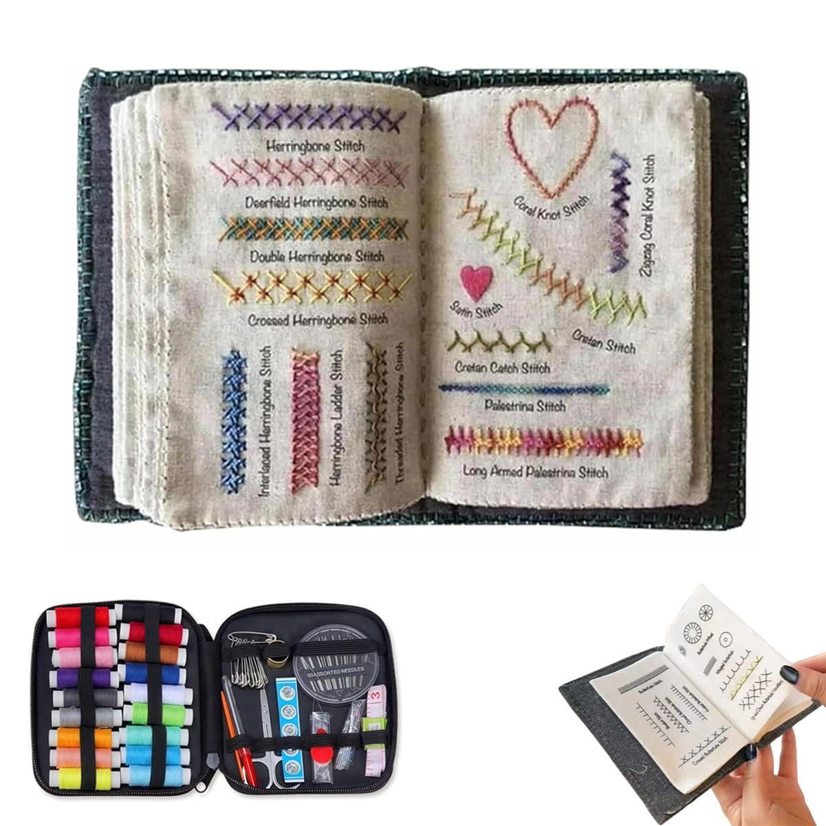 The Ultimate Embroidery Learning Book, Embroidery Stitch Book with ...