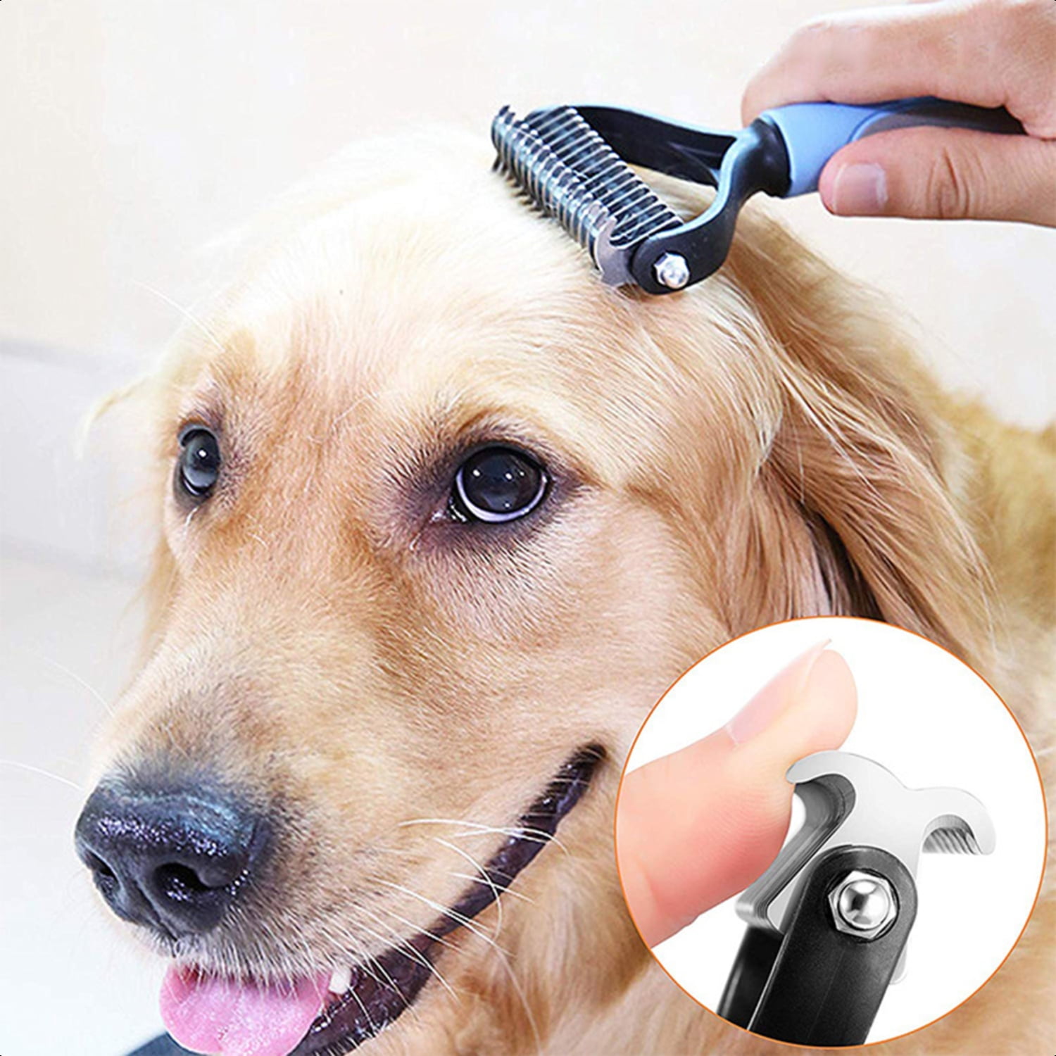 Ultimate Essential Gentle Double-Sided Pet Hair Remover and Knot Cutter ...